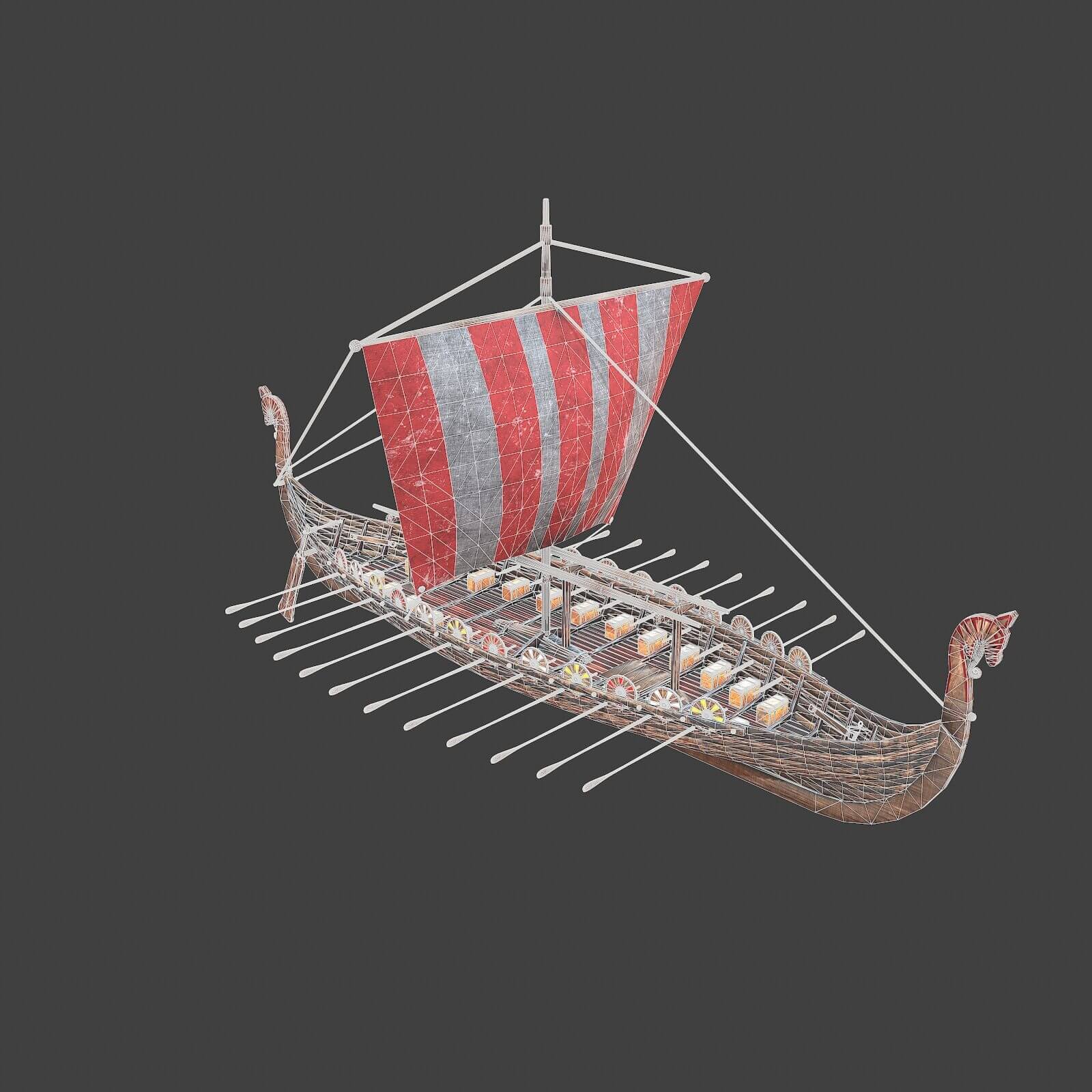 Medieval Ship - 3D Model by Nicu_Tepes