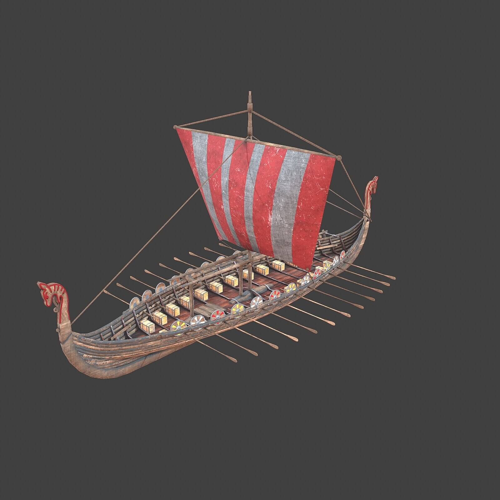 Medieval Ship - 3D Model by Nicu_Tepes
