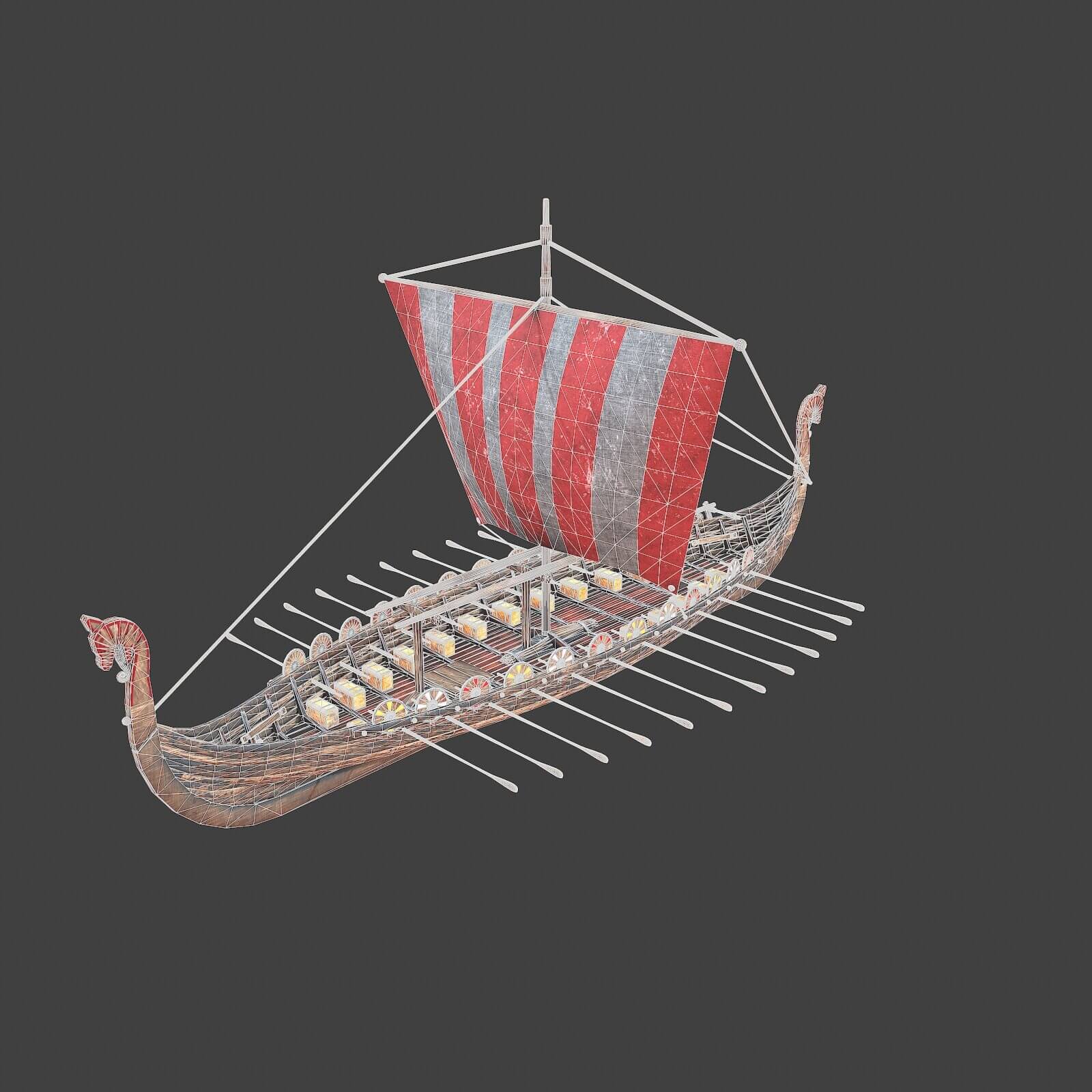 Medieval Ship - 3D Model by Nicu_Tepes