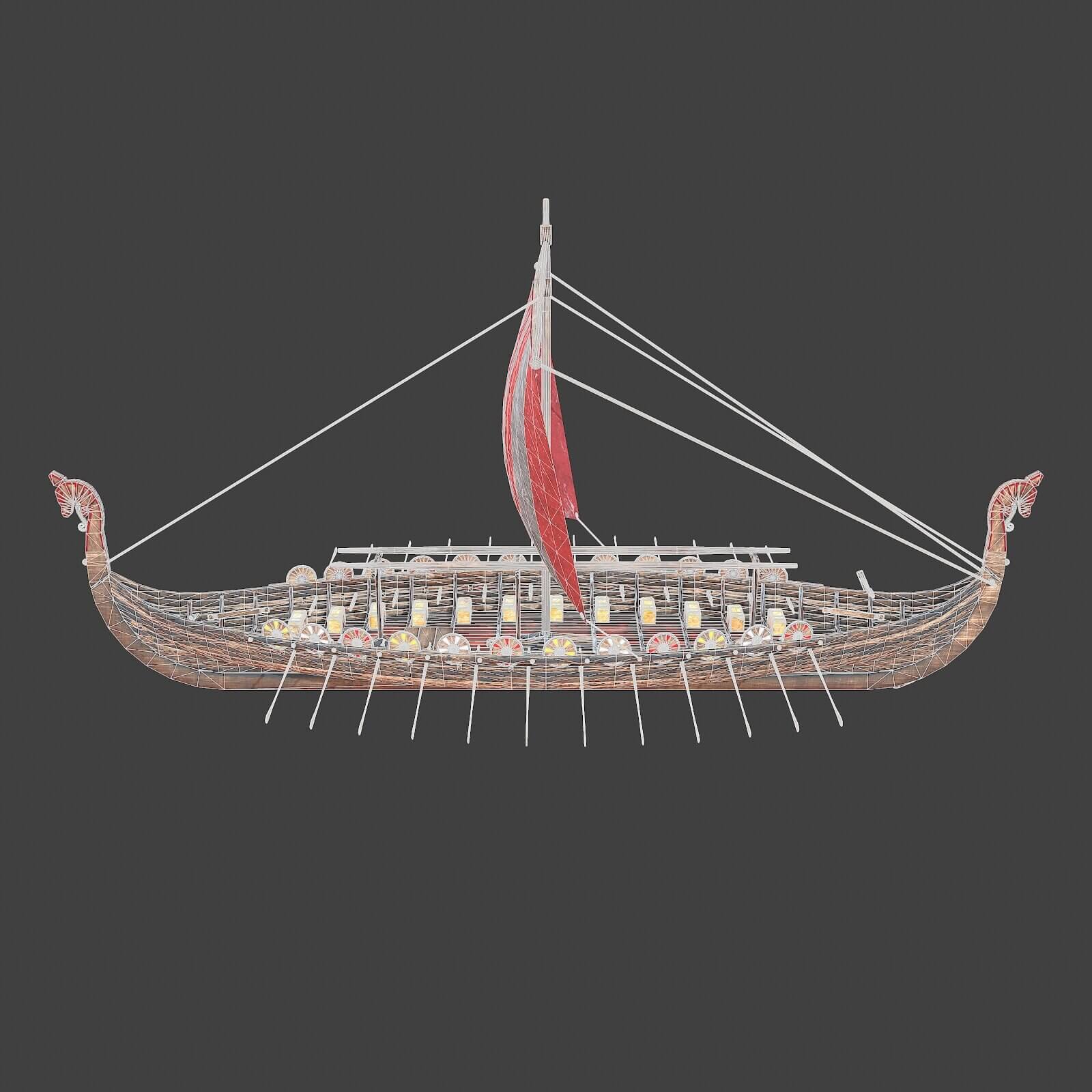 Medieval Ship - 3D Model by Nicu_Tepes
