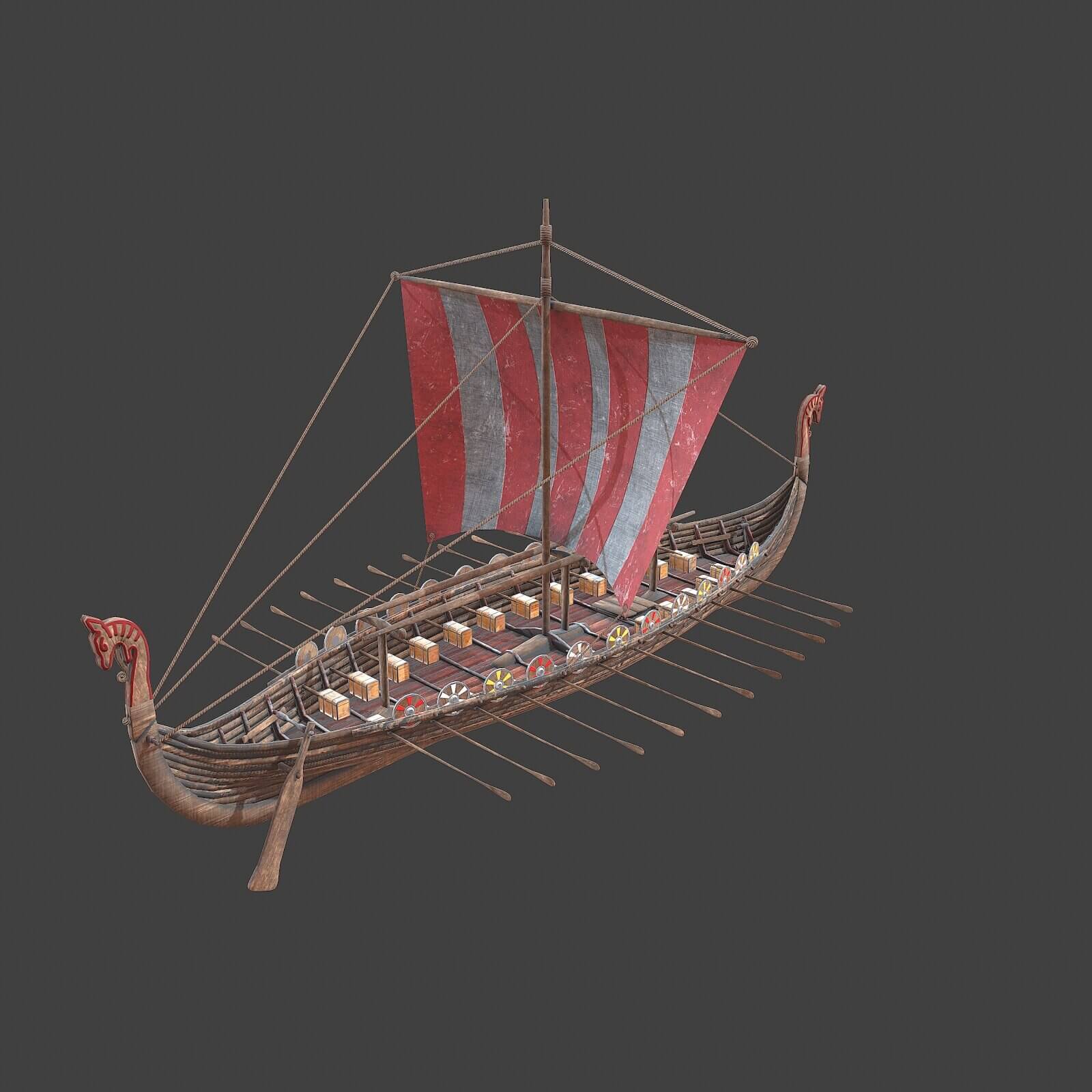 Medieval Ship - 3D Model by Nicu_Tepes