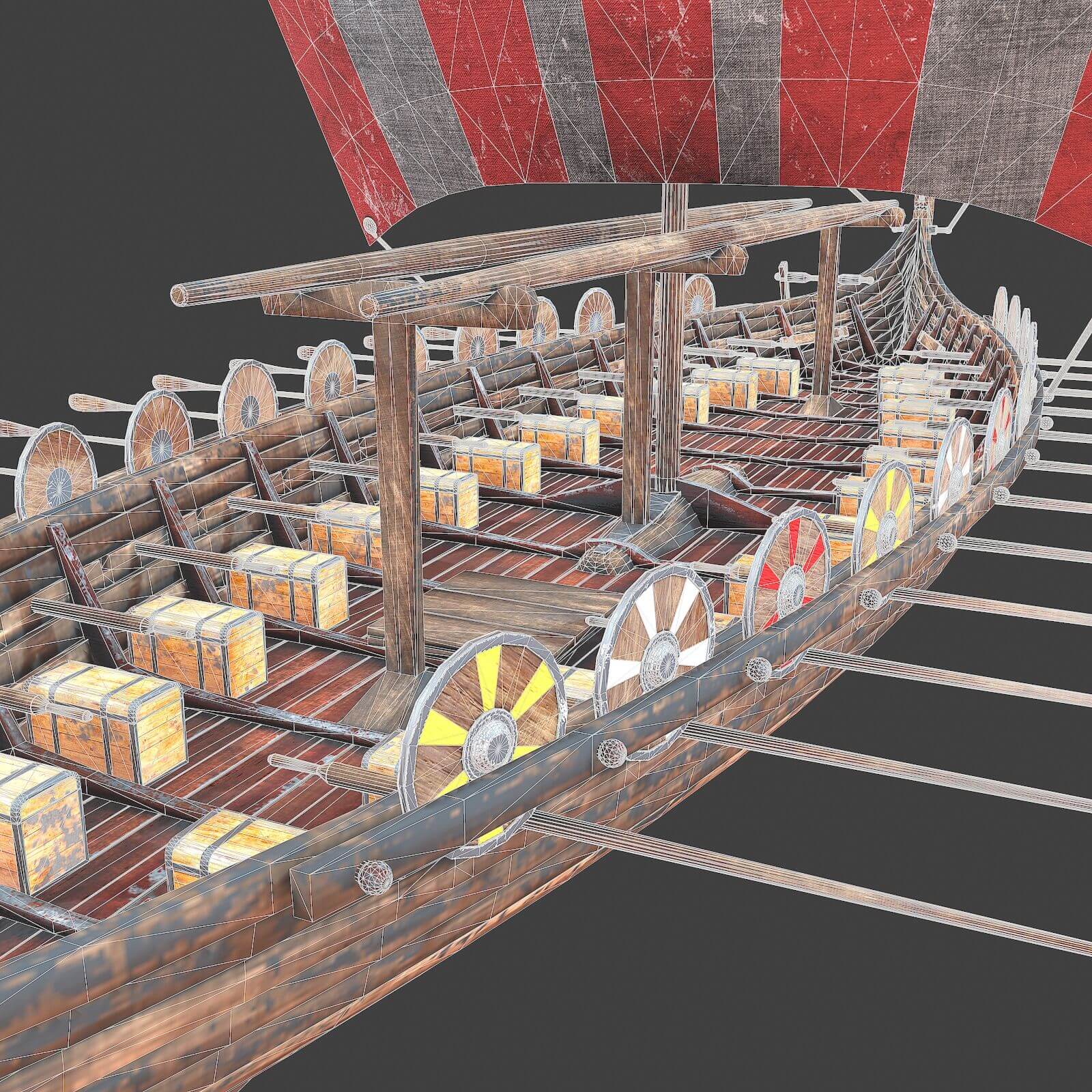 Medieval Ship - 3D Model by Nicu_Tepes