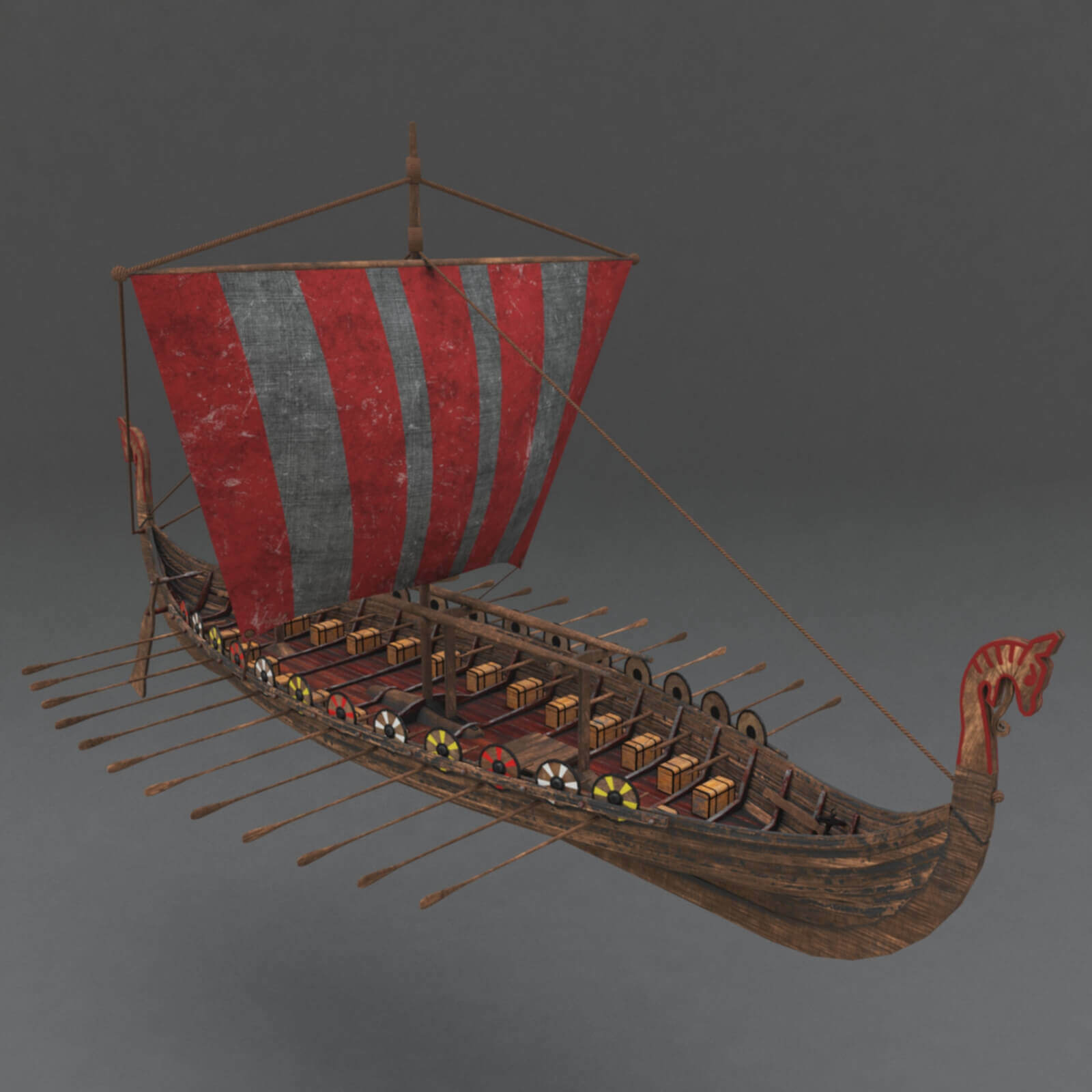 Medieval Ship - 3D Model by Nicu_Tepes