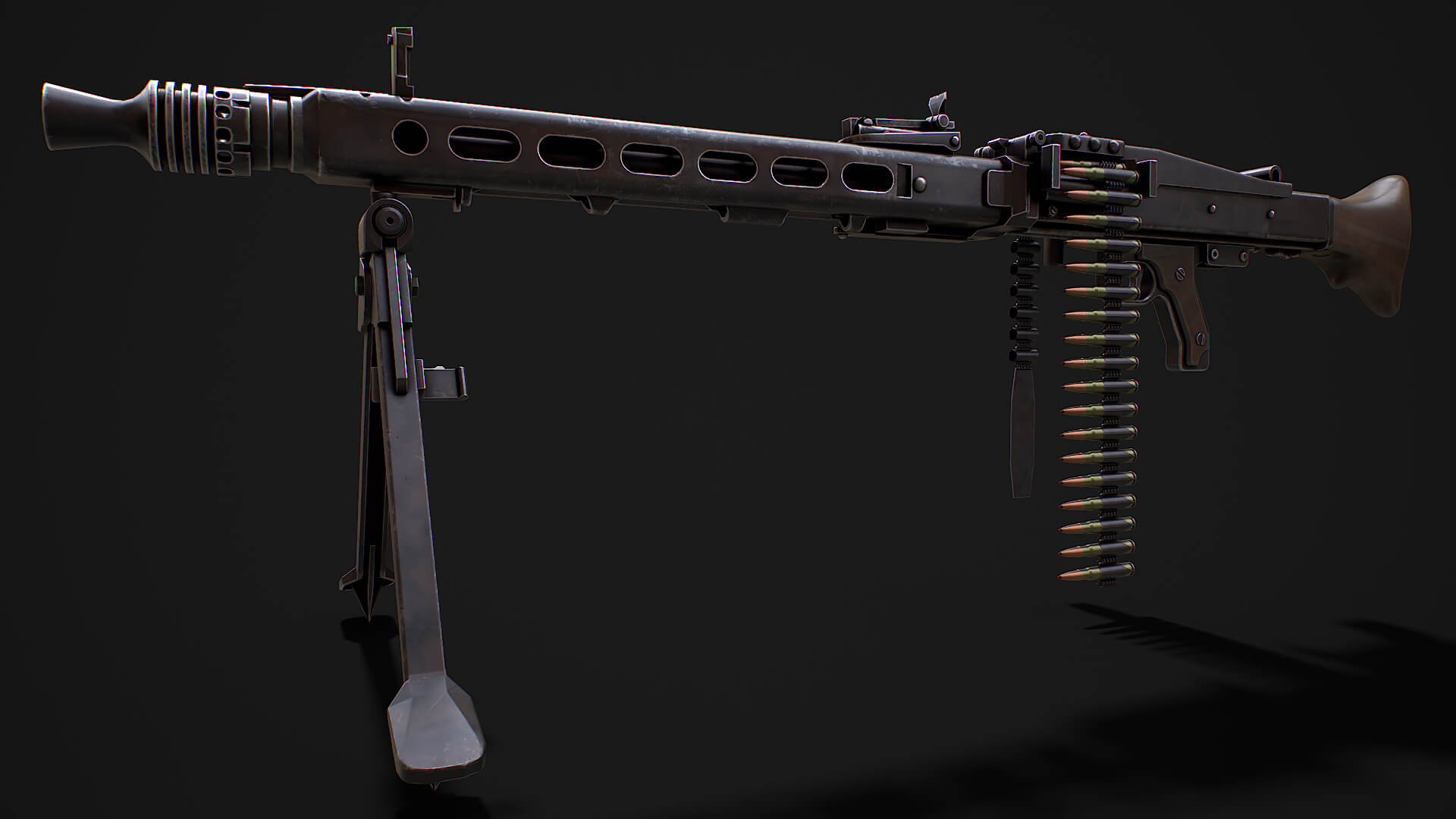 MG-42 3D Model by Nicu_Tepes