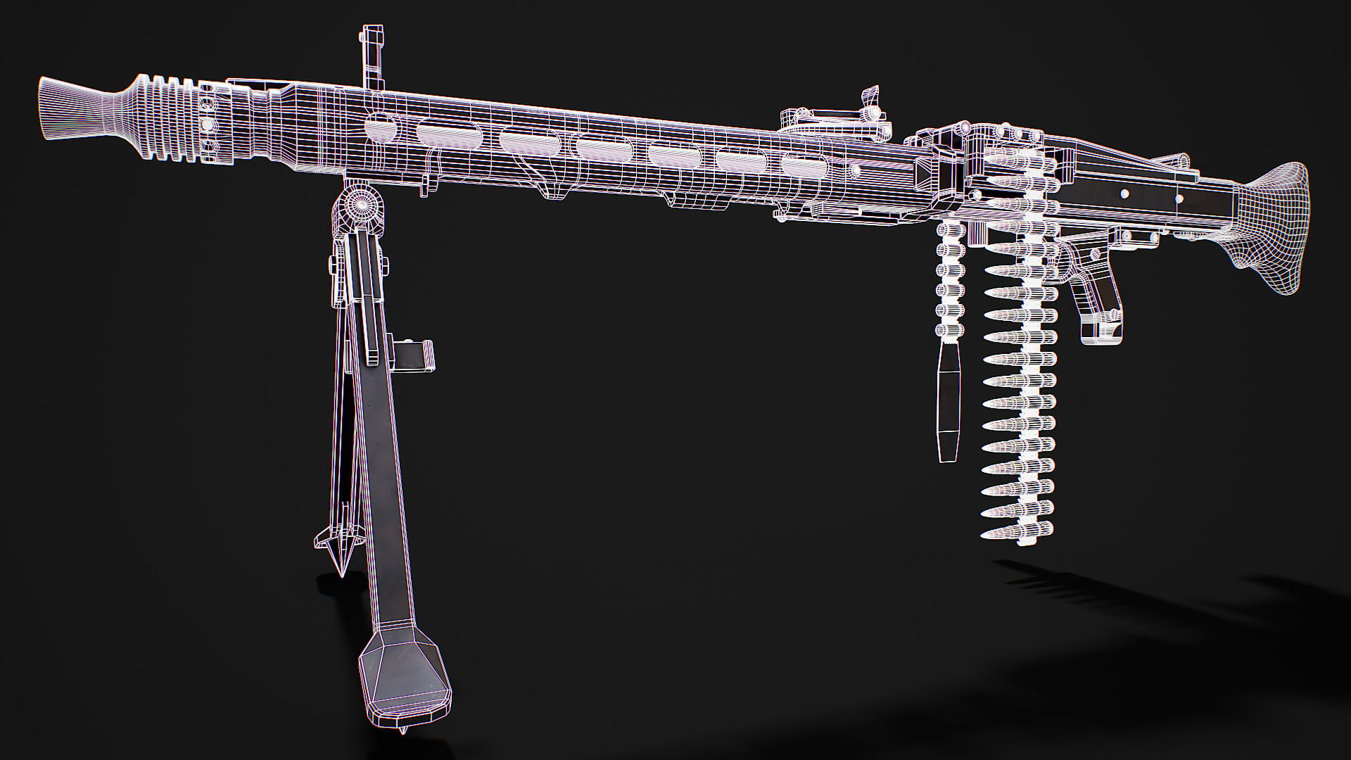 MG-42 3D Model by Nicu_Tepes