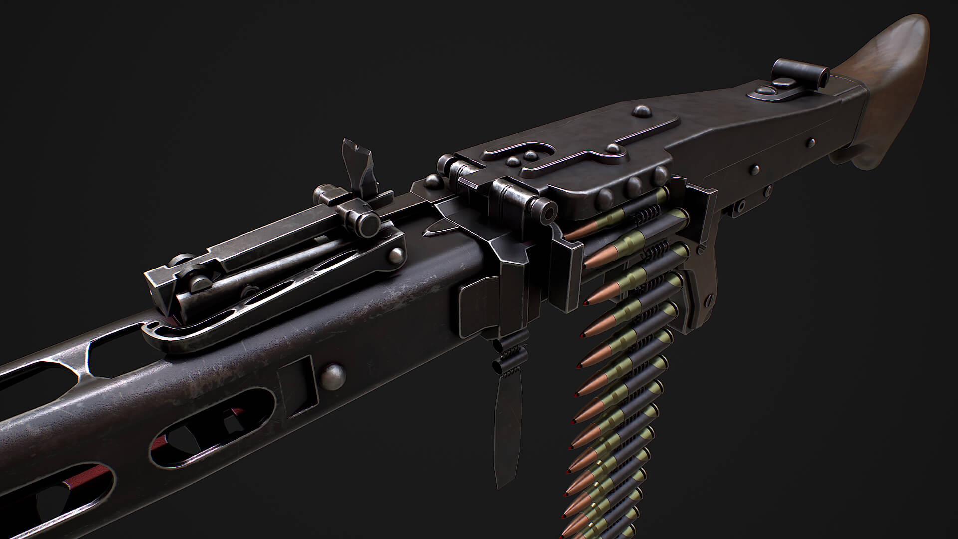 MG-42 3D Model by Nicu_Tepes
