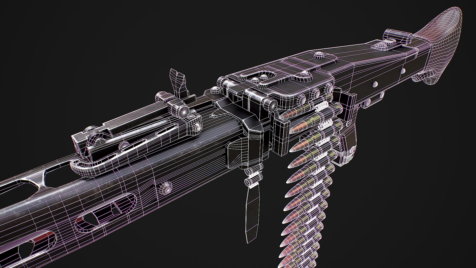 MG-42 3D Model by Nicu_Tepes