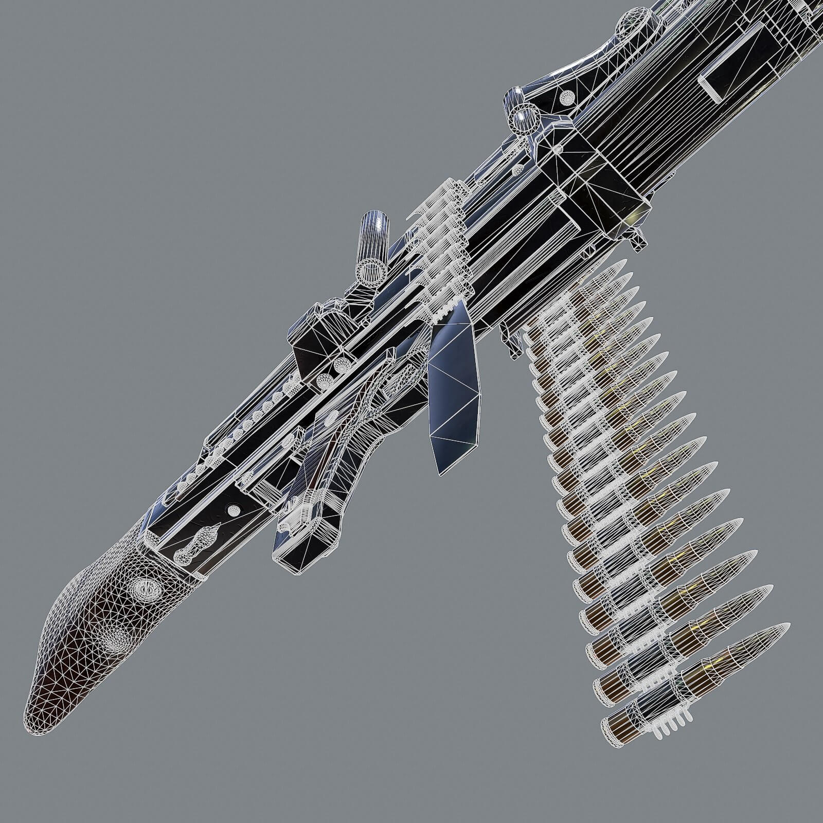 MG-42 Machine Gun 3D Model by Nicu_Tepes