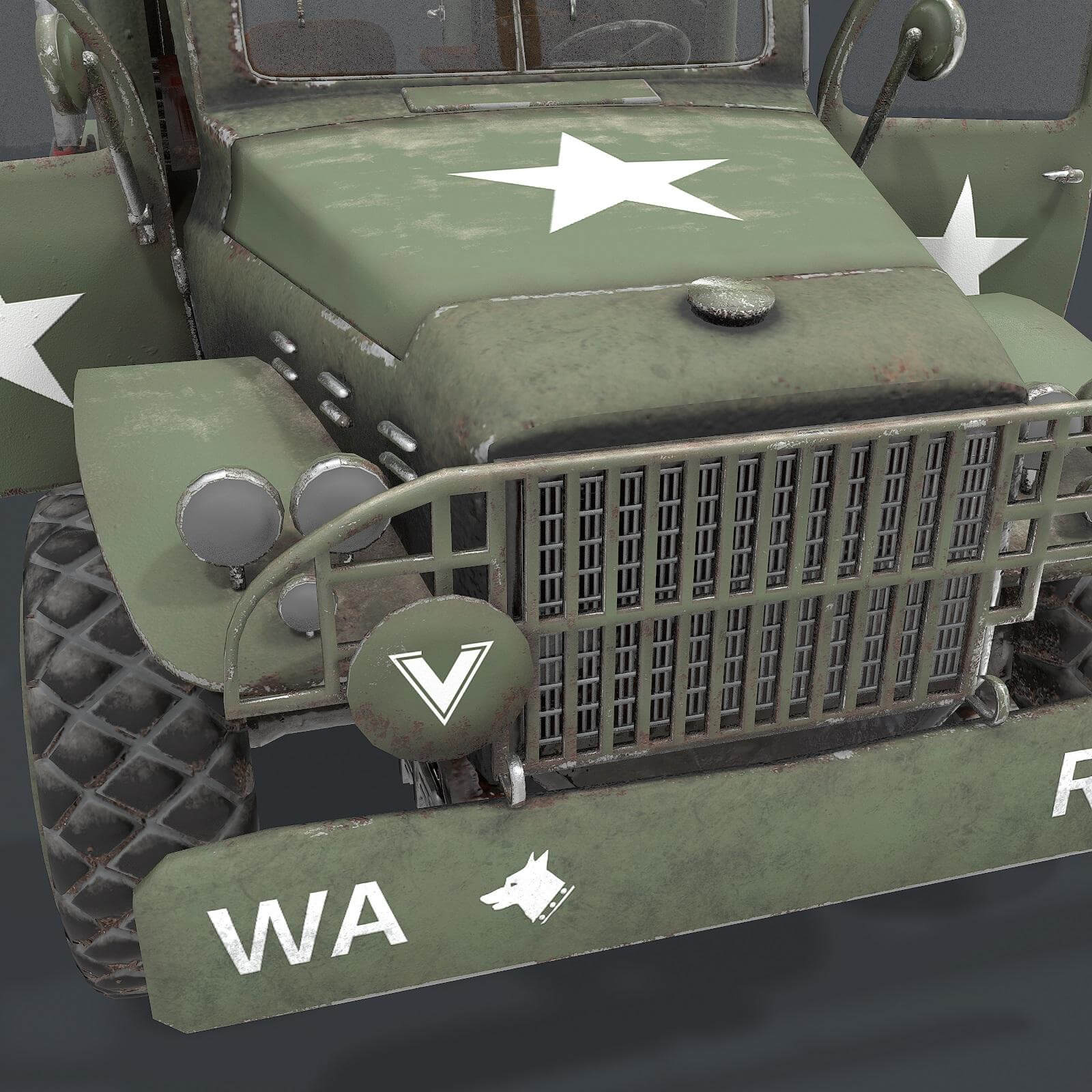 Dodge WC54 Military Ambulance - 3D Model by Nicu_Tepes