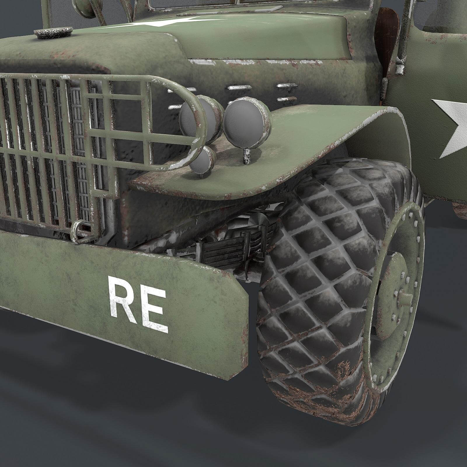 Dodge WC54 Military Ambulance - 3D Model by Nicu_Tepes