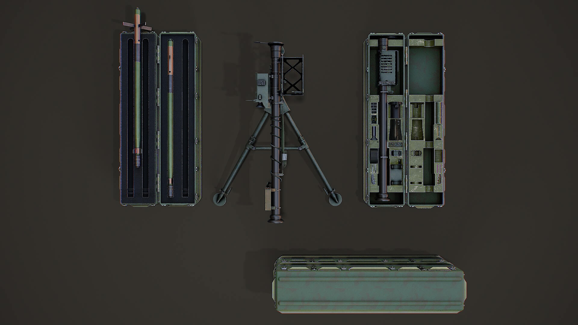Missile Launcher Scene - 3D Model by Nicu_Tepes