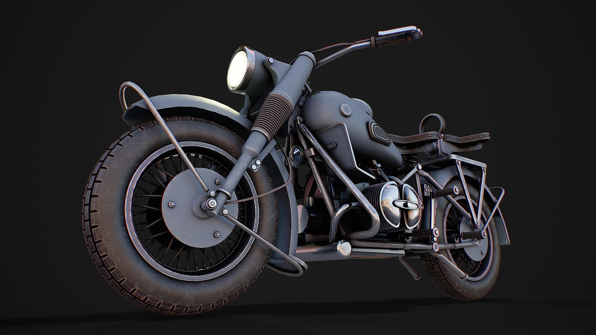 Motorcycle 3D model by Nicu_Tepes