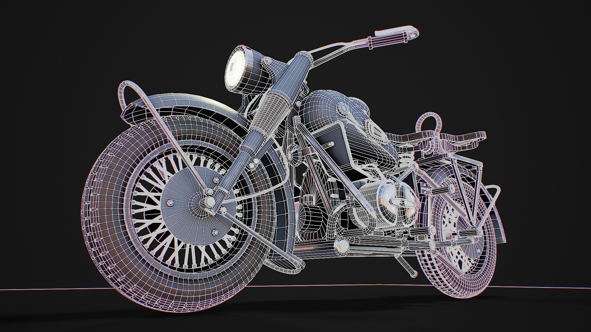 Motorcycle 3D model by Nicu_Tepes