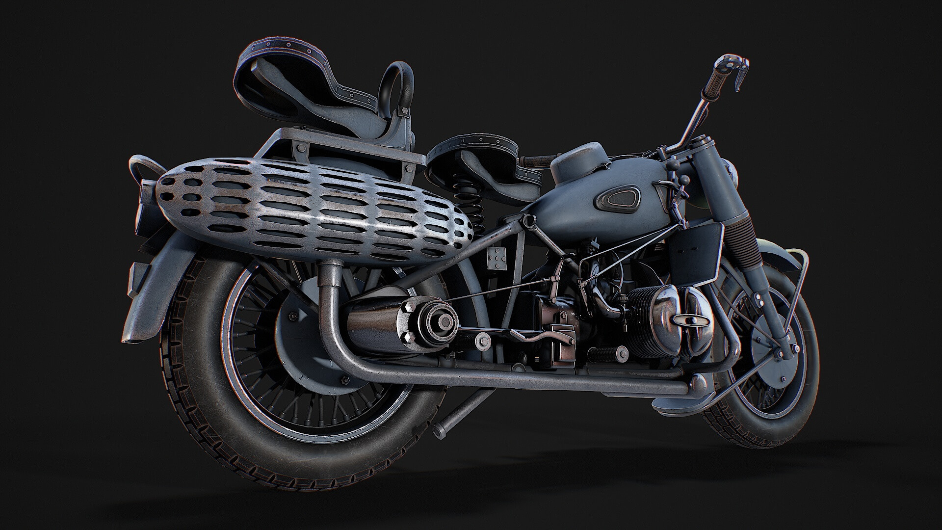 Motorcycle 3D model by Nicu_Tepes