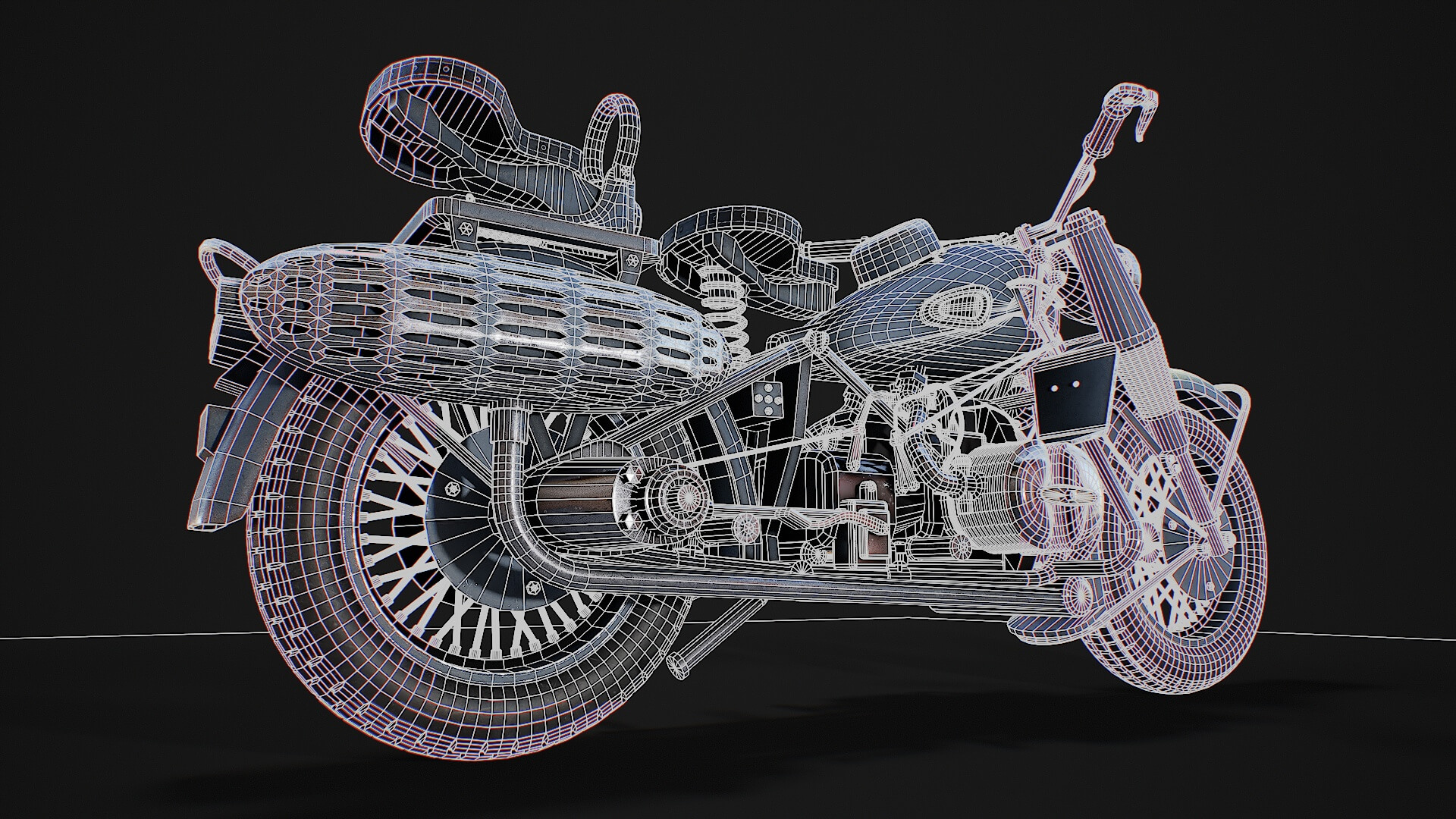 Motorcycle 3D model by Nicu_Tepes