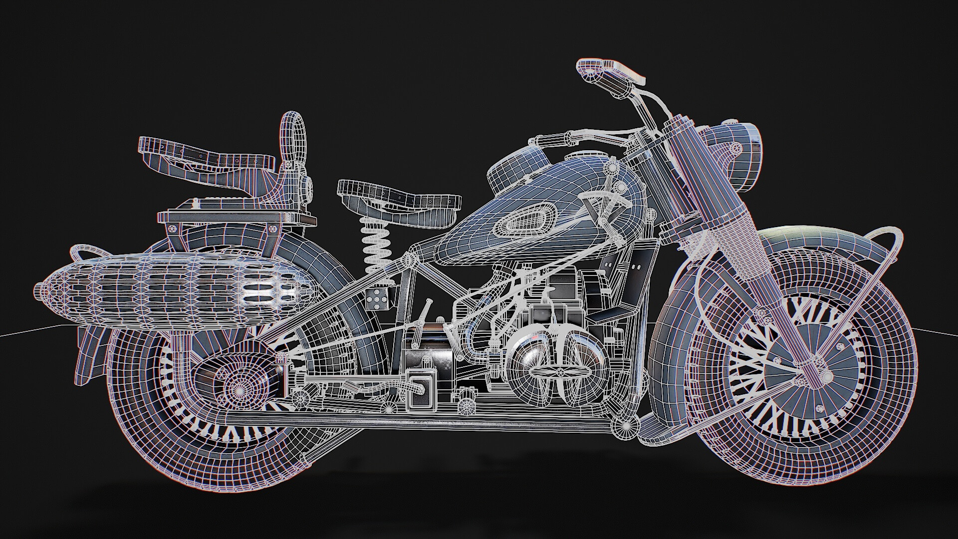 Motorcycle 3D model by Nicu_Tepes