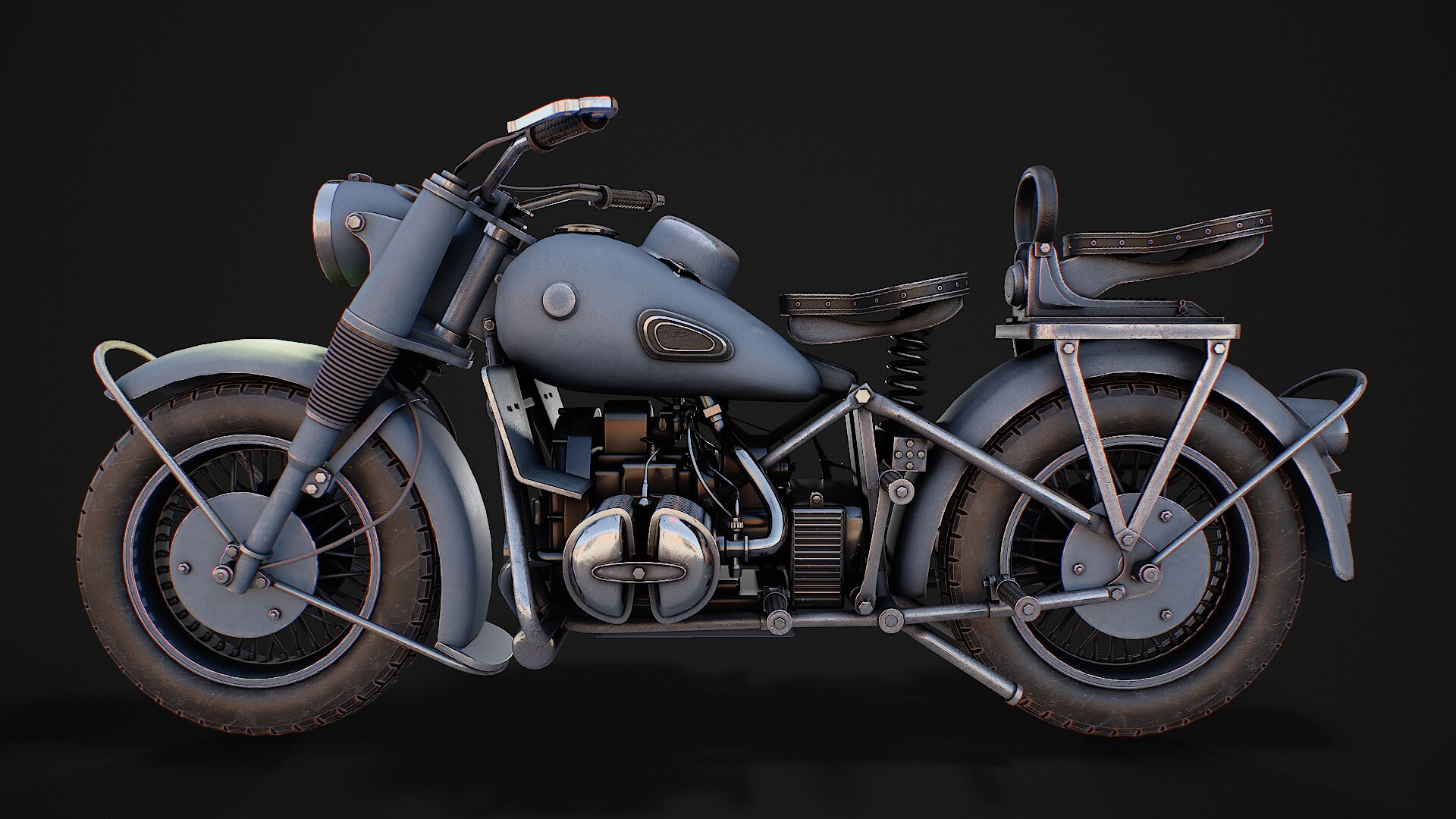 Motorcycle 3D model by Nicu_Tepes