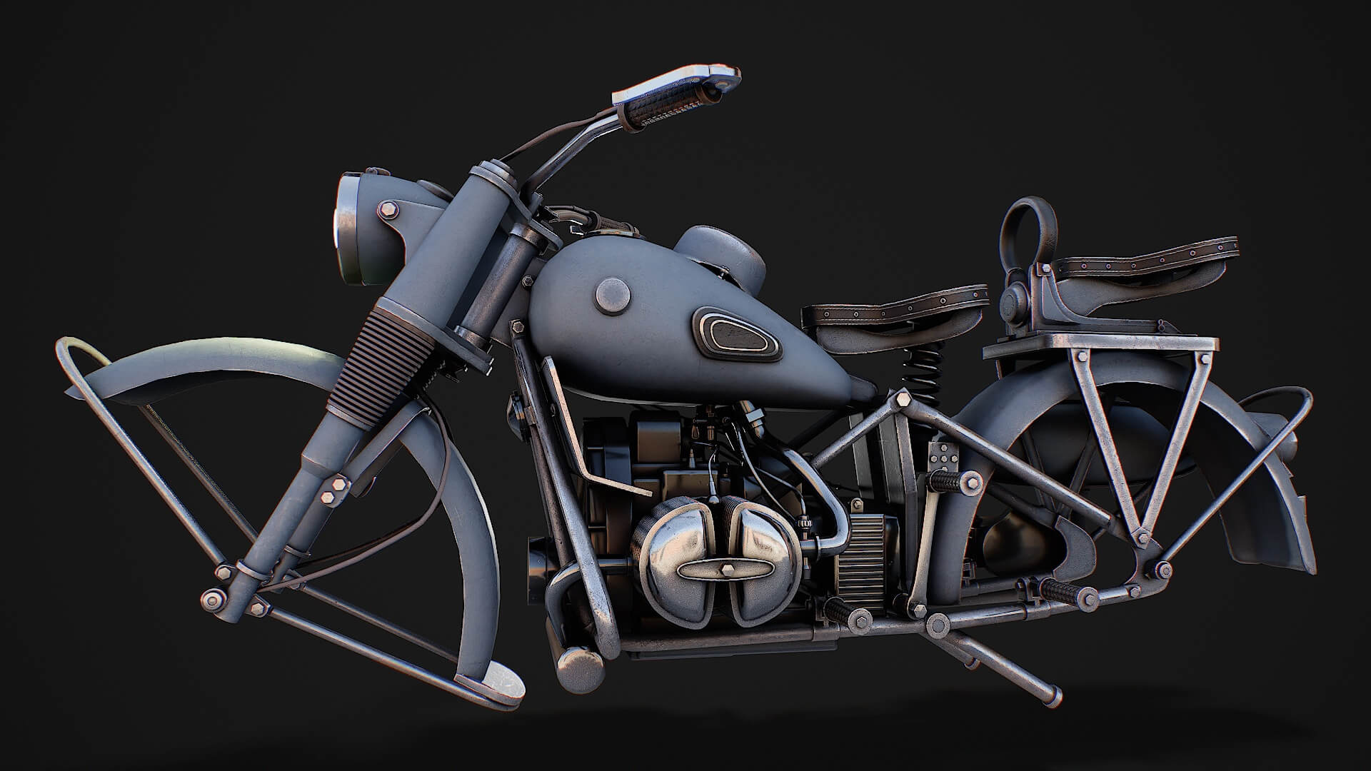 Motorcycle 3D model by Nicu_Tepes