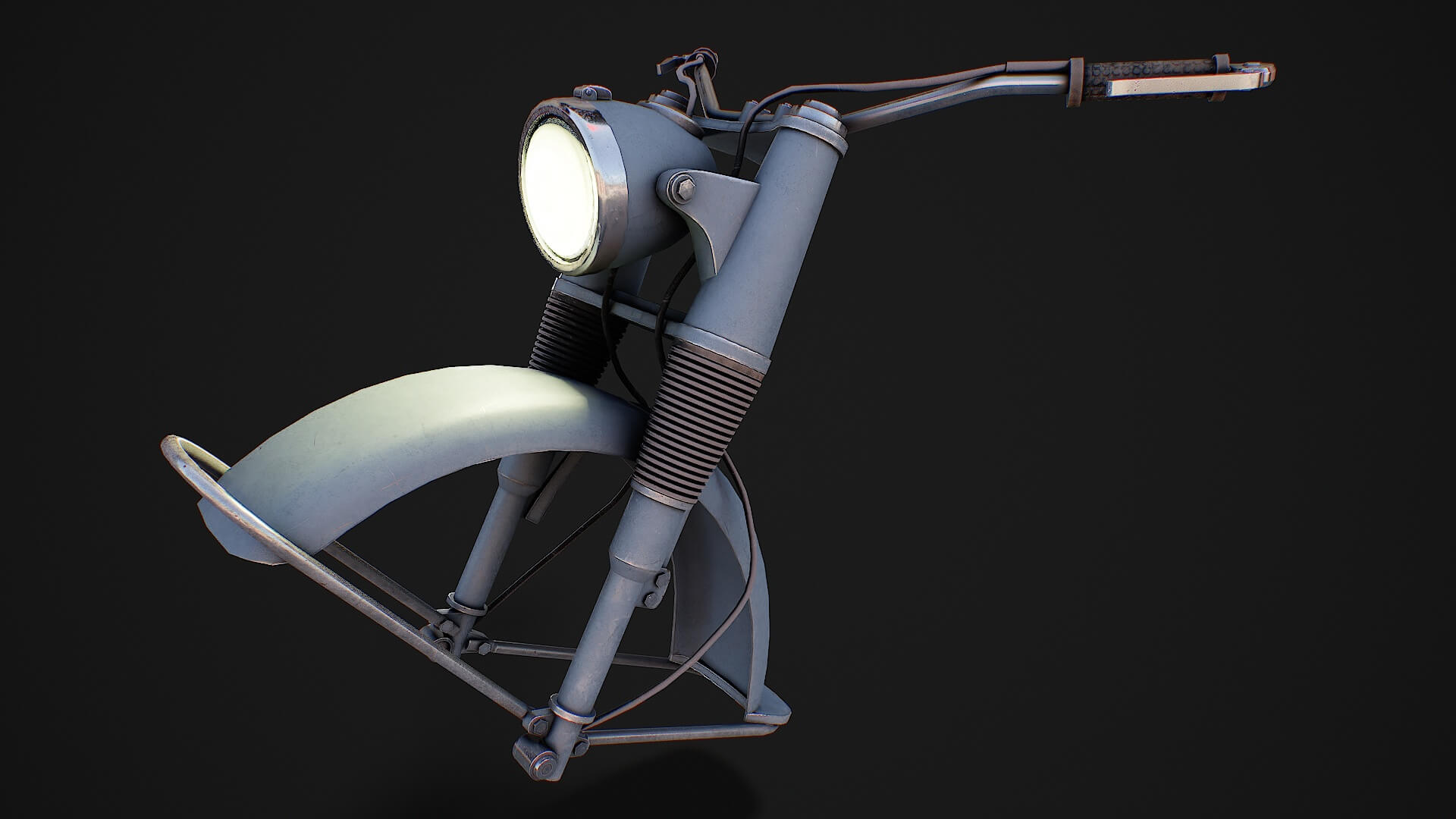 Motorcycle 3D model by Nicu_Tepes