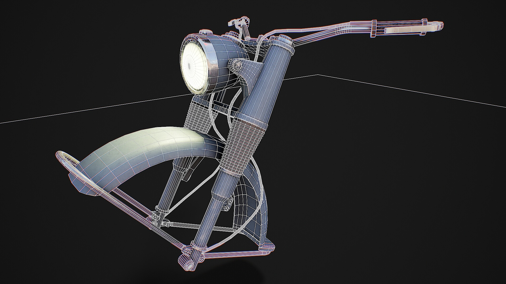 Motorcycle 3D model by Nicu_Tepes