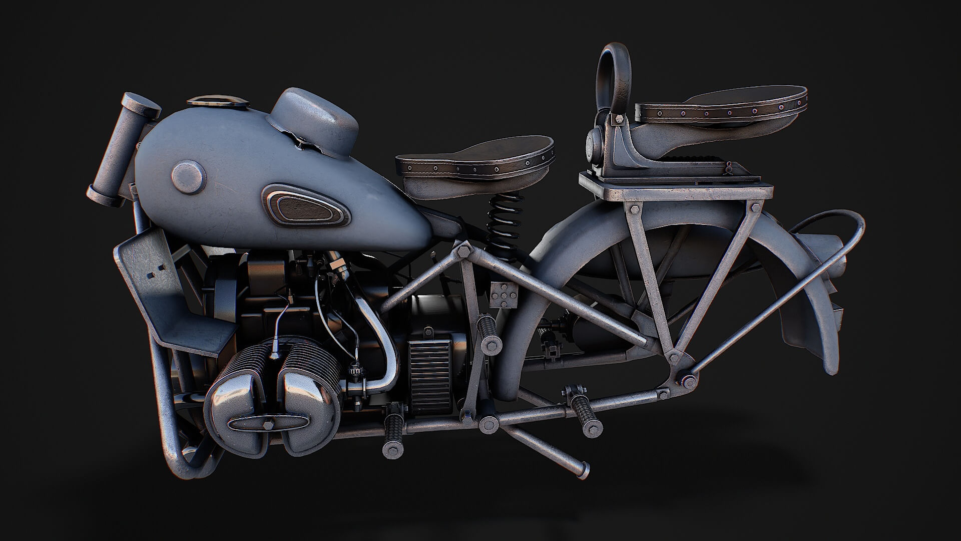 Motorcycle 3D model by Nicu_Tepes