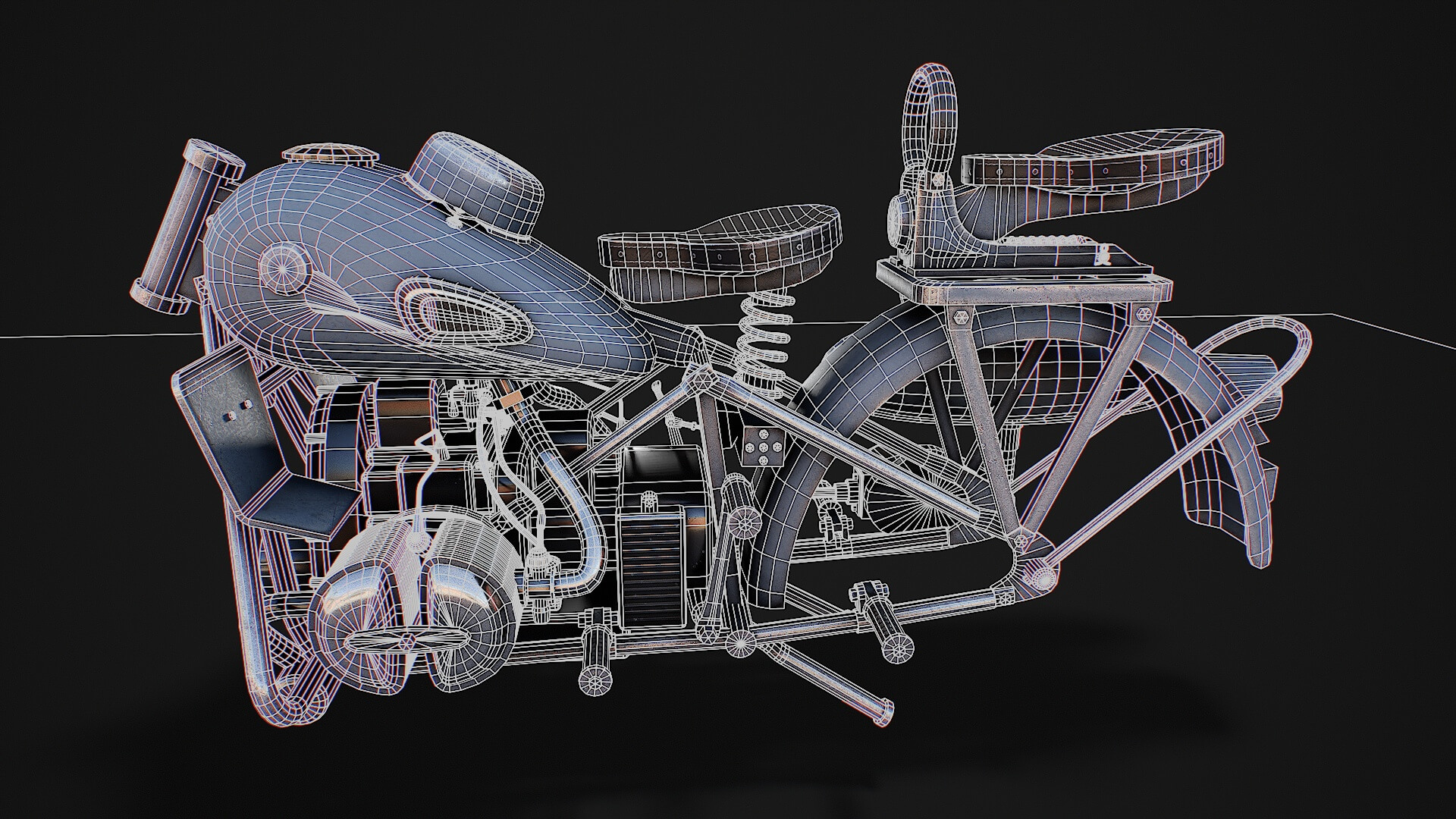 Motorcycle 3D model by Nicu_Tepes