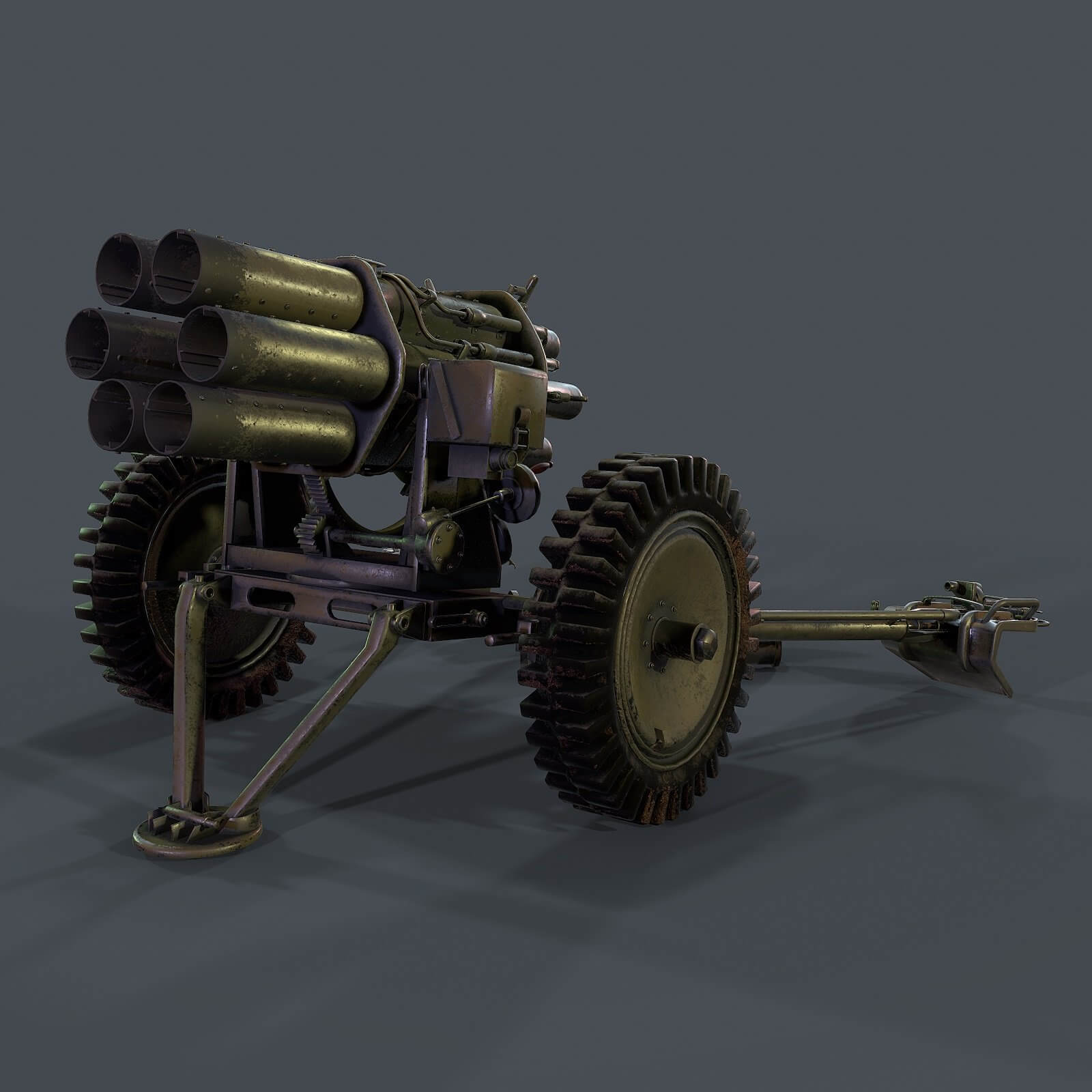 Nebelwerfer Rocket Artillery Launcher - 3D Model by Nicu_Tepes