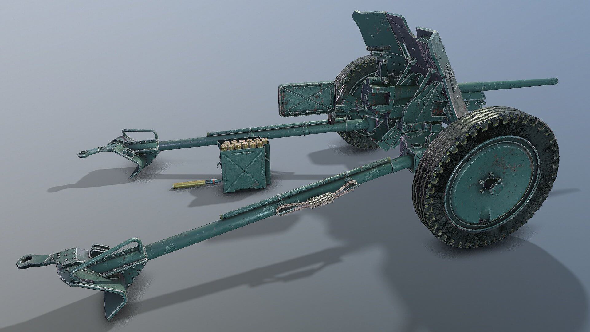 Pak 36 - 3D Model by Nicu_Tepes