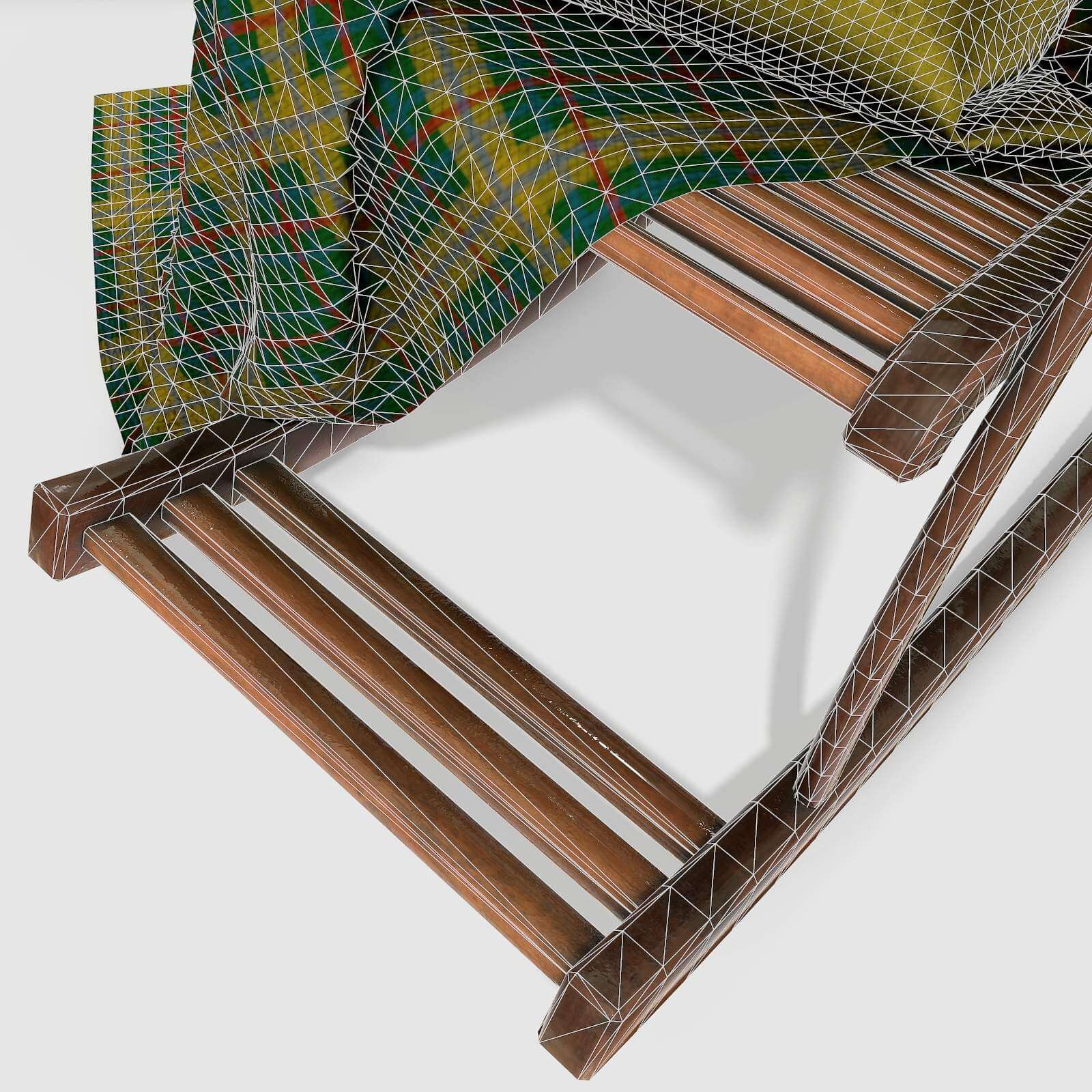 Rocking Chair - 3D Model by Nicu_Tepes