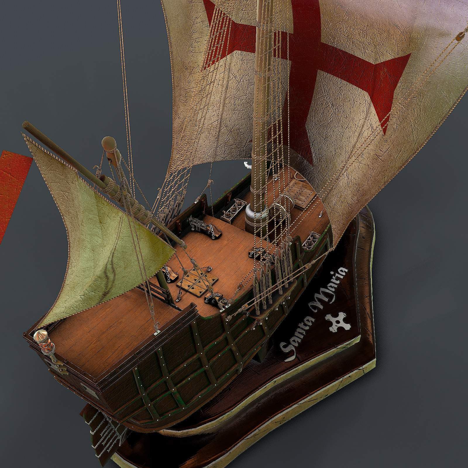 Santa Maria - 3D Model by Nicu_Tepes