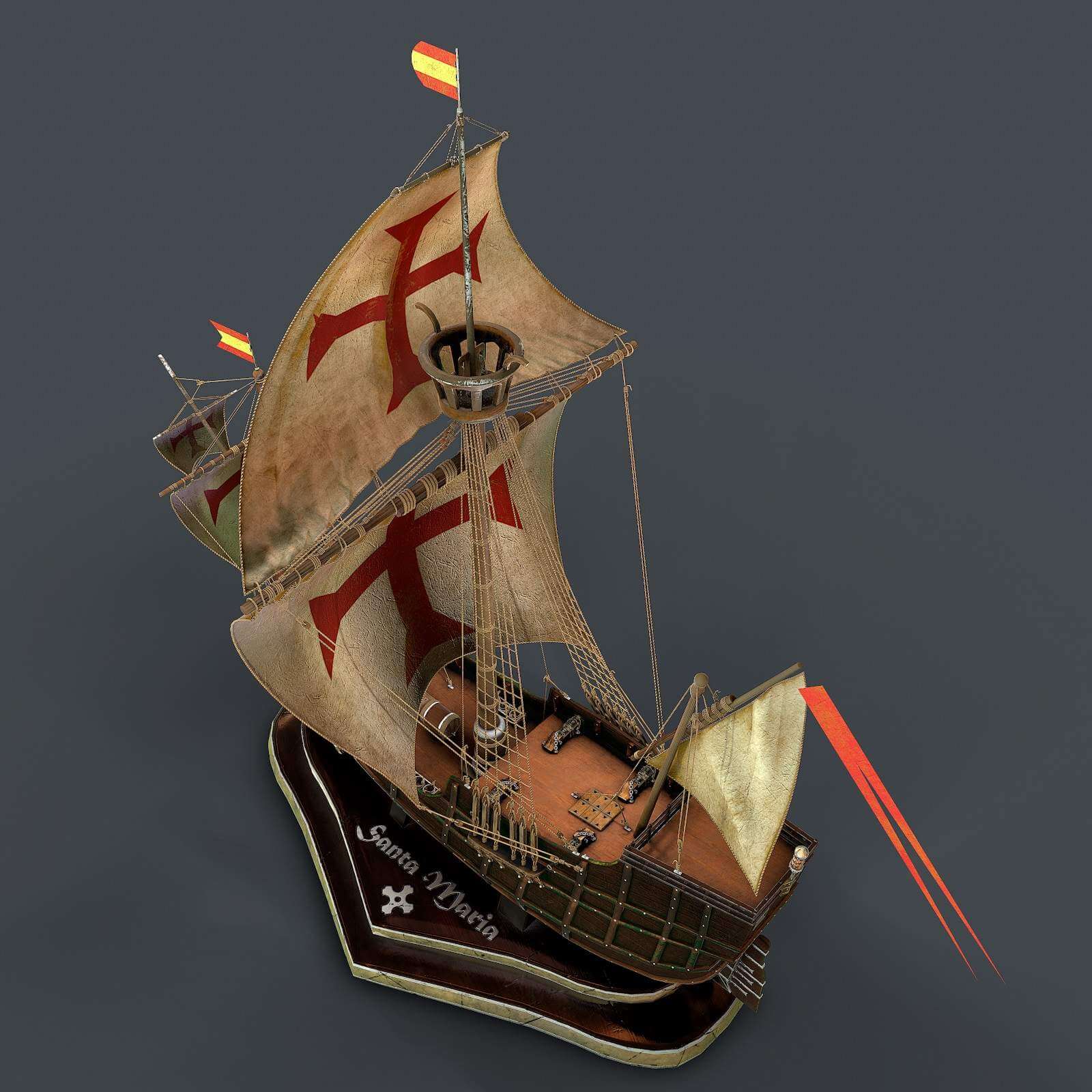 Santa Maria - 3D Model by Nicu_Tepes