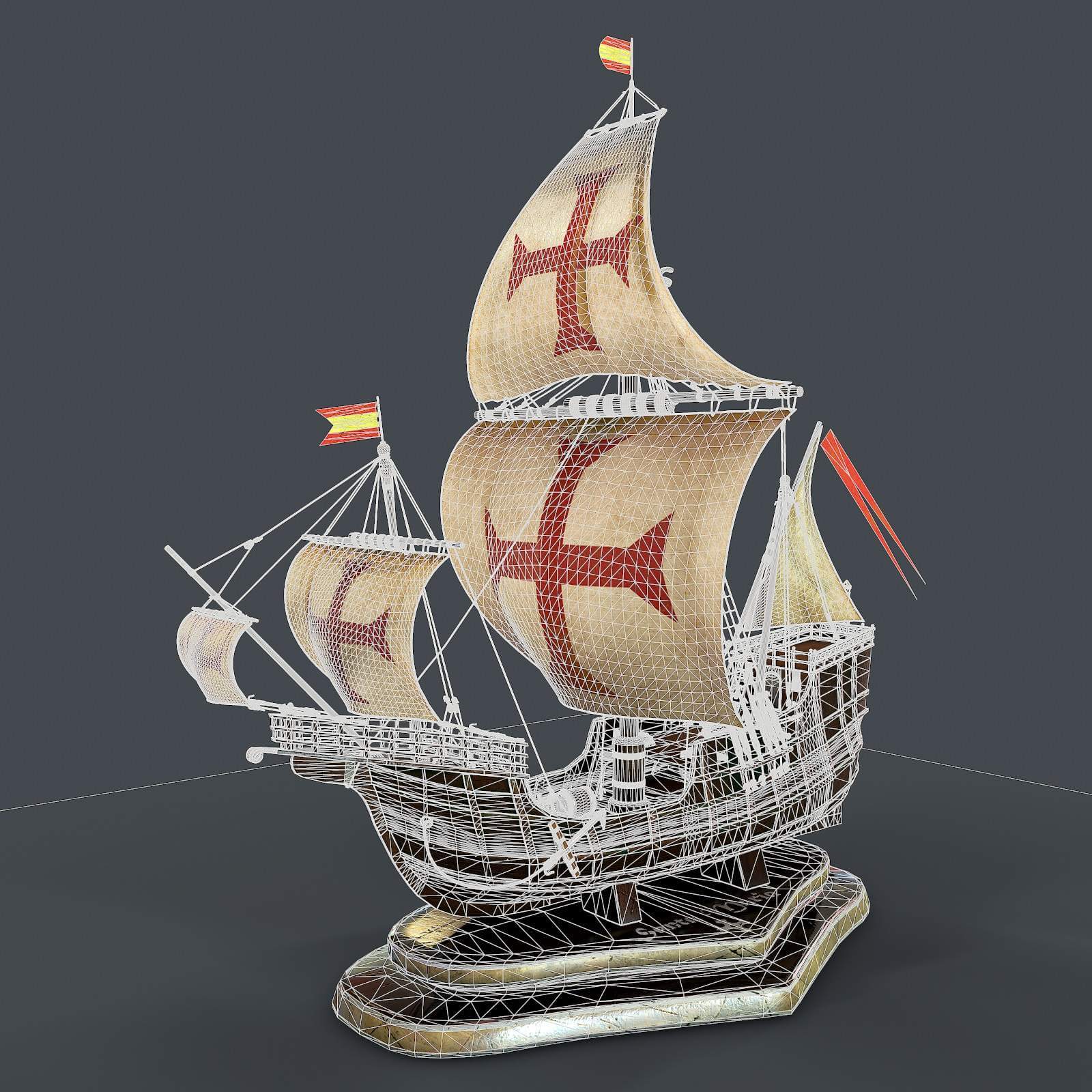 Santa Maria - 3D Model by Nicu_Tepes
