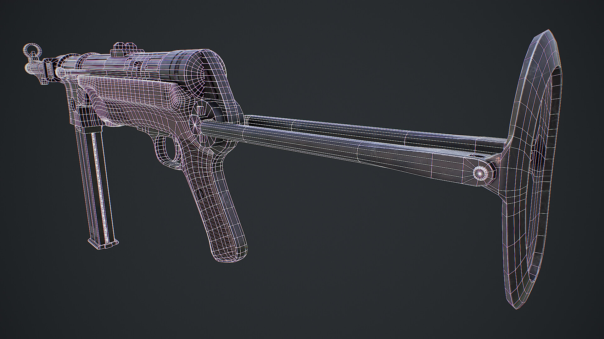 Submachine Gun MP 38 40 3D Model by Nicu_Tepes