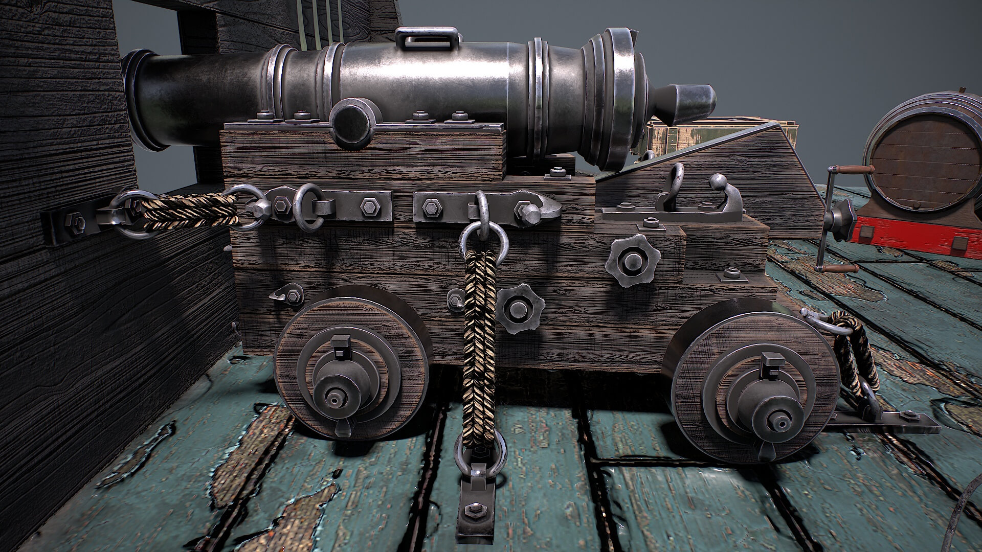 Vessel Cannon 3D Model by Nicu_Tepes