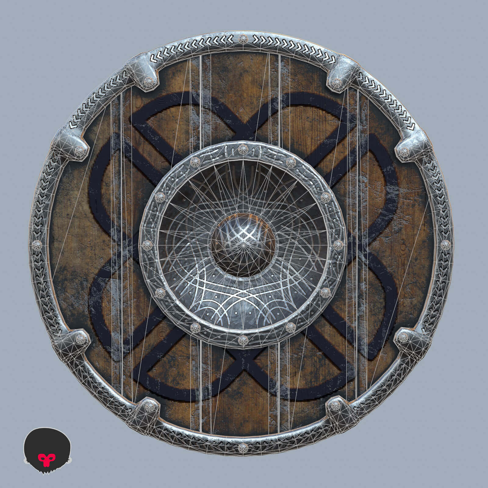 Viking Shield - 3D Model by Nicu_Tepes