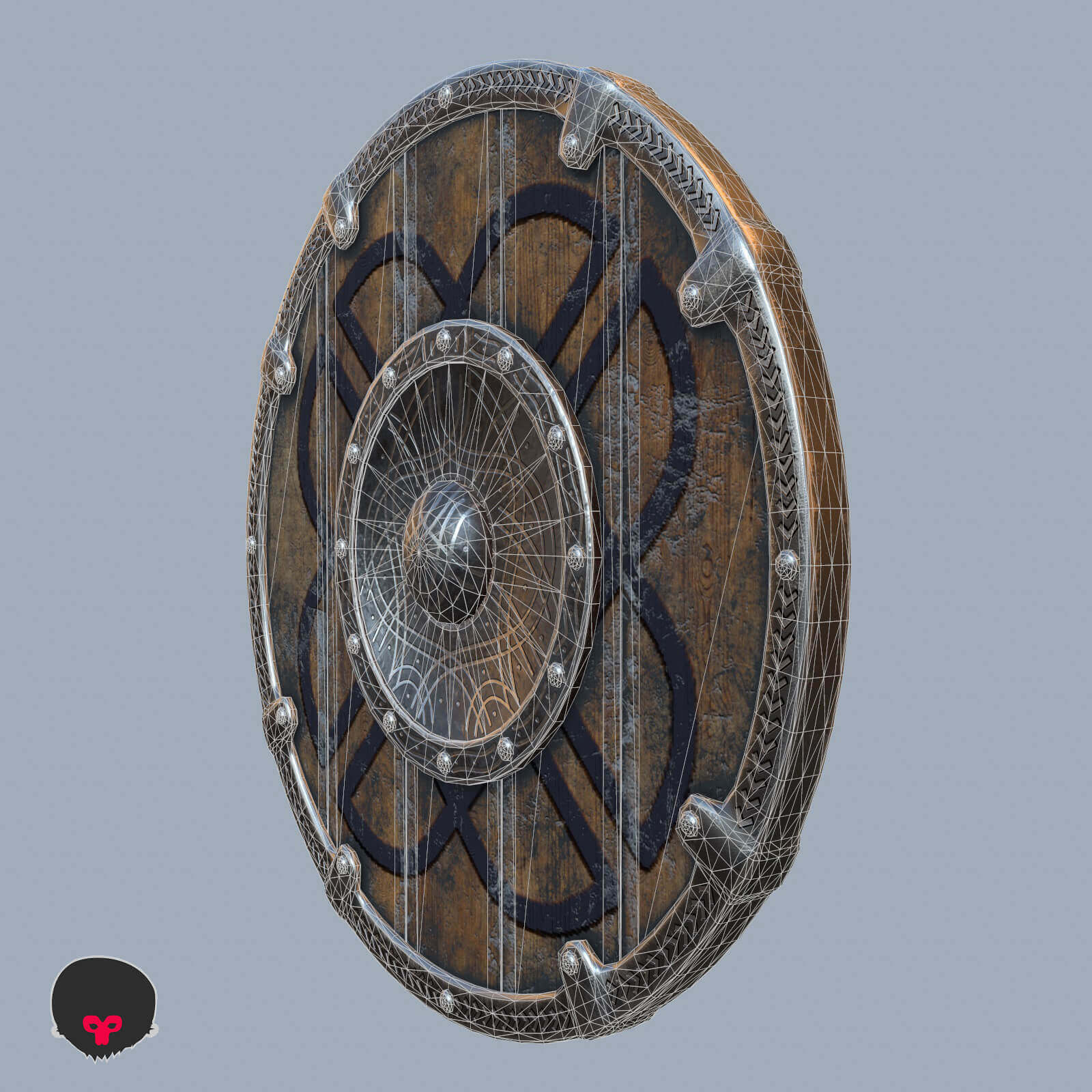 Viking Shield - 3D Model by Nicu_Tepes