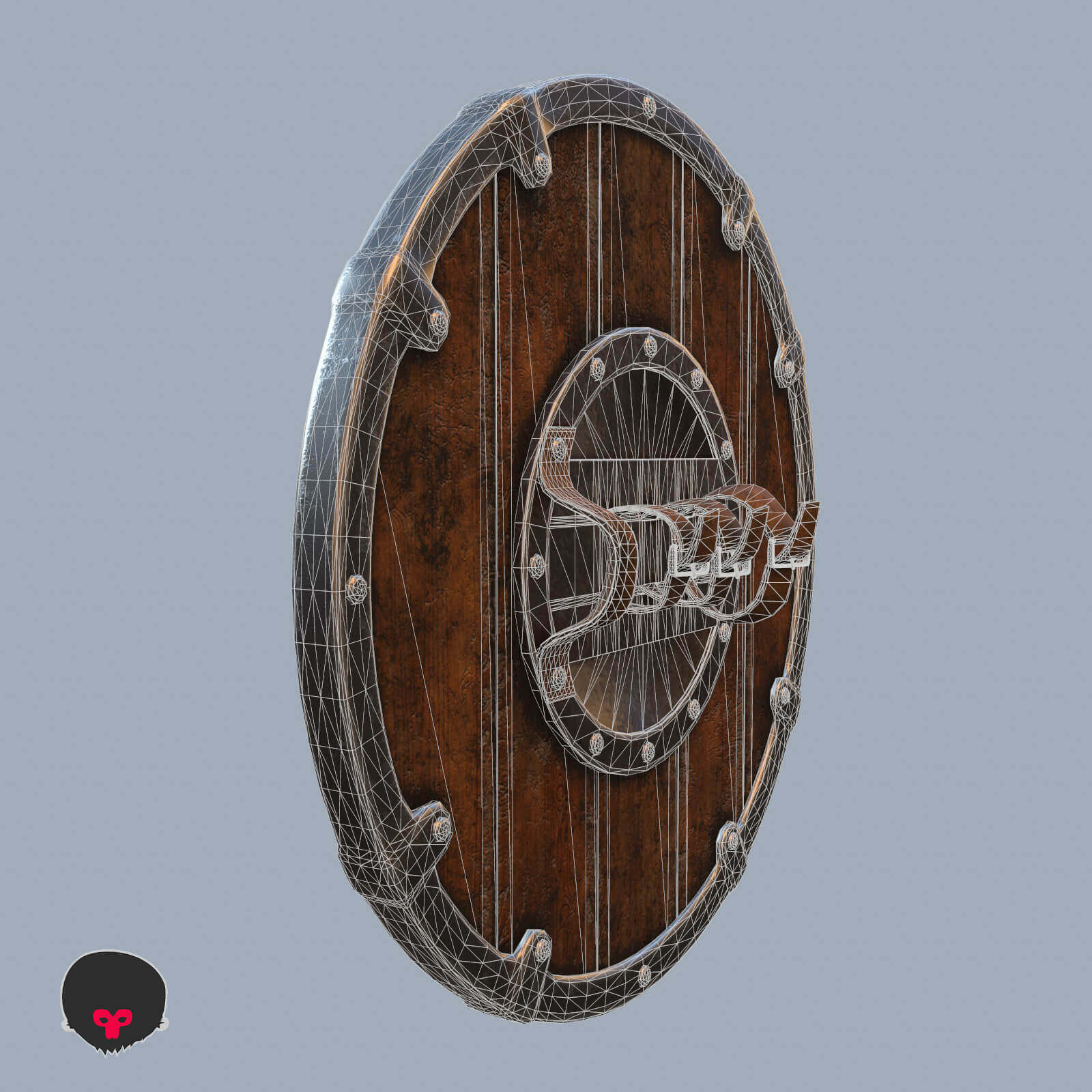 Viking Shield - 3D Model by Nicu_Tepes