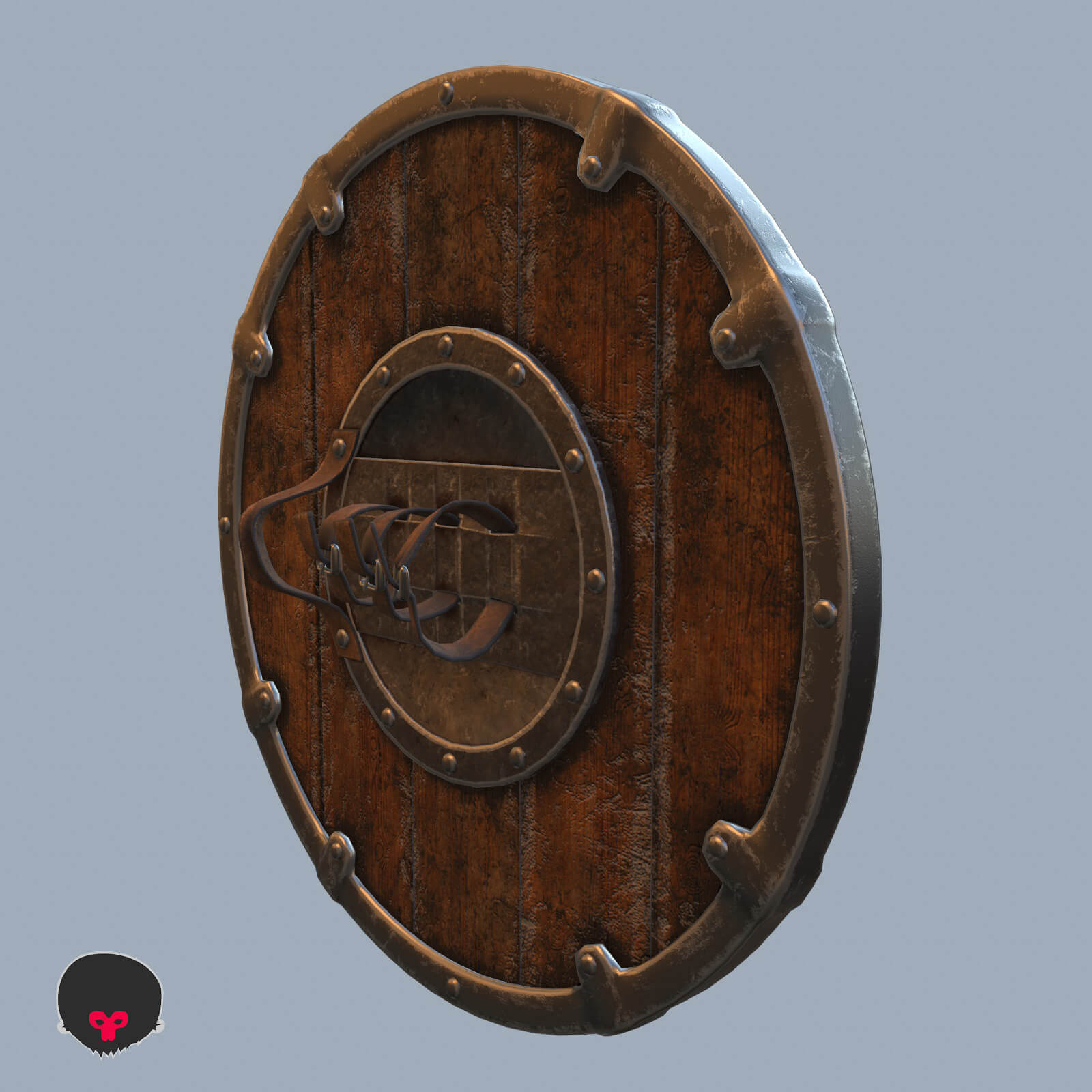 Viking Shield - 3D Model by Nicu_Tepes