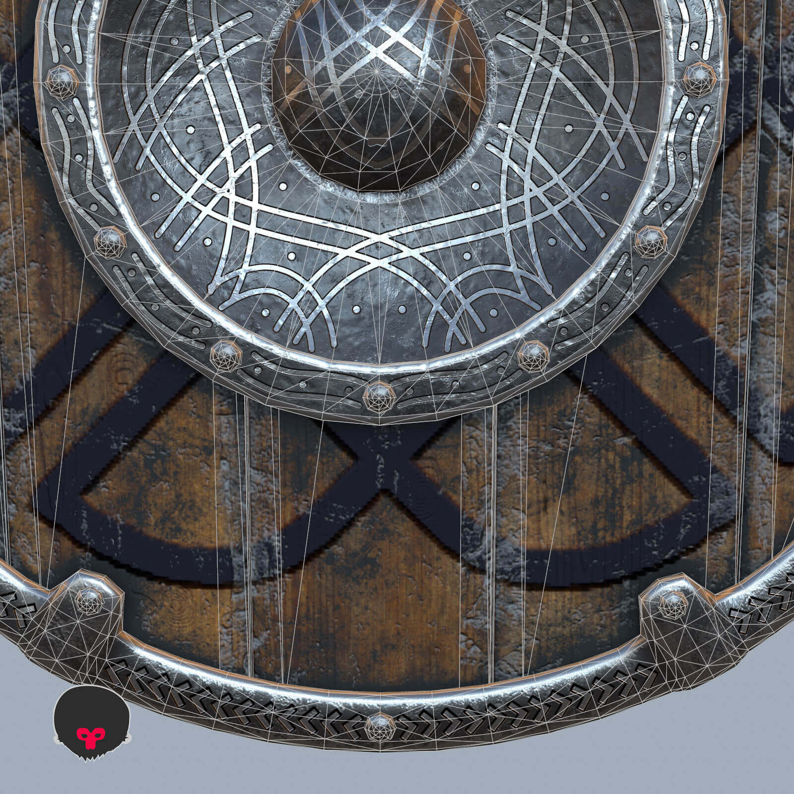 Viking Shield - 3D Model by Nicu_Tepes