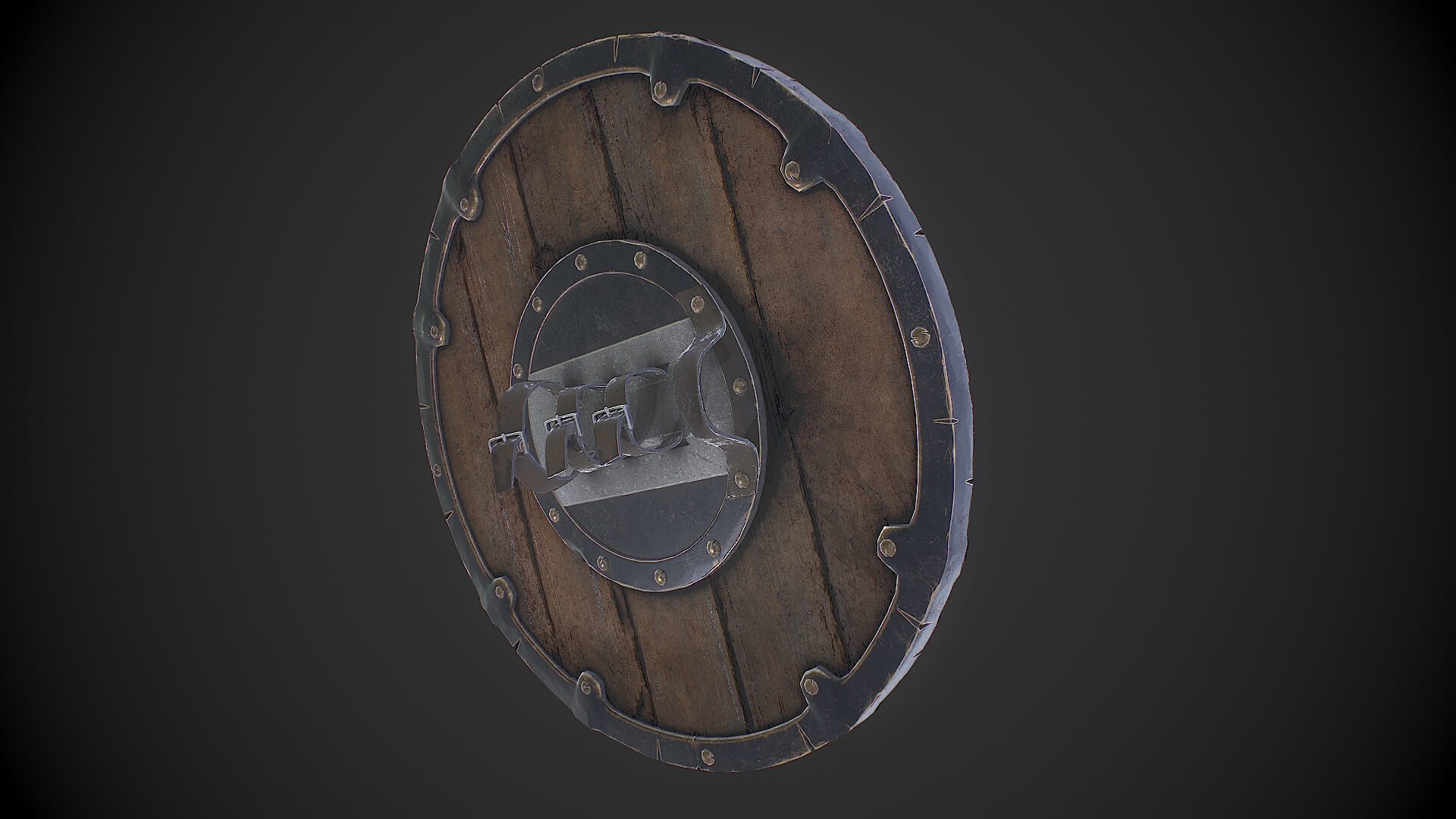 Viking Shield - 3D Model by Nicu_Tepes