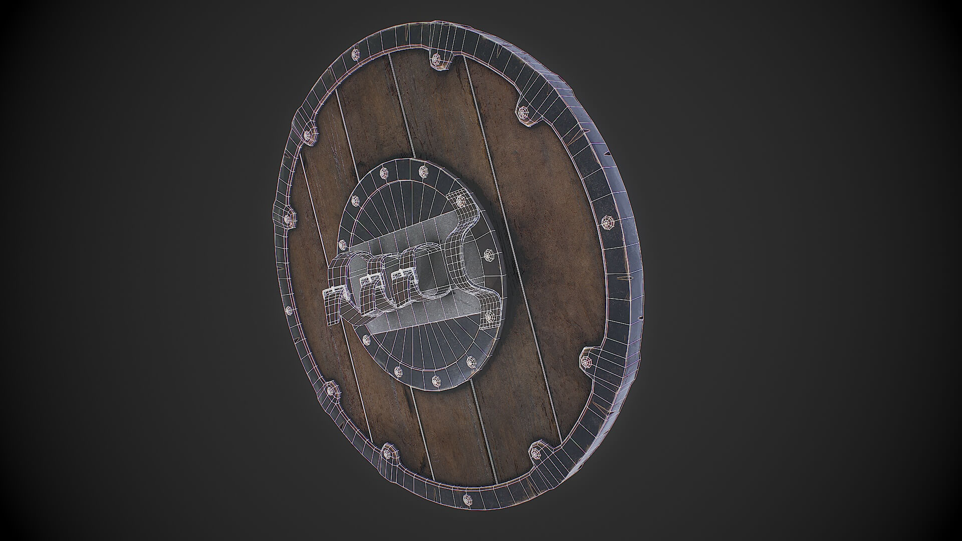 Viking Shield - 3D Model by Nicu_Tepes