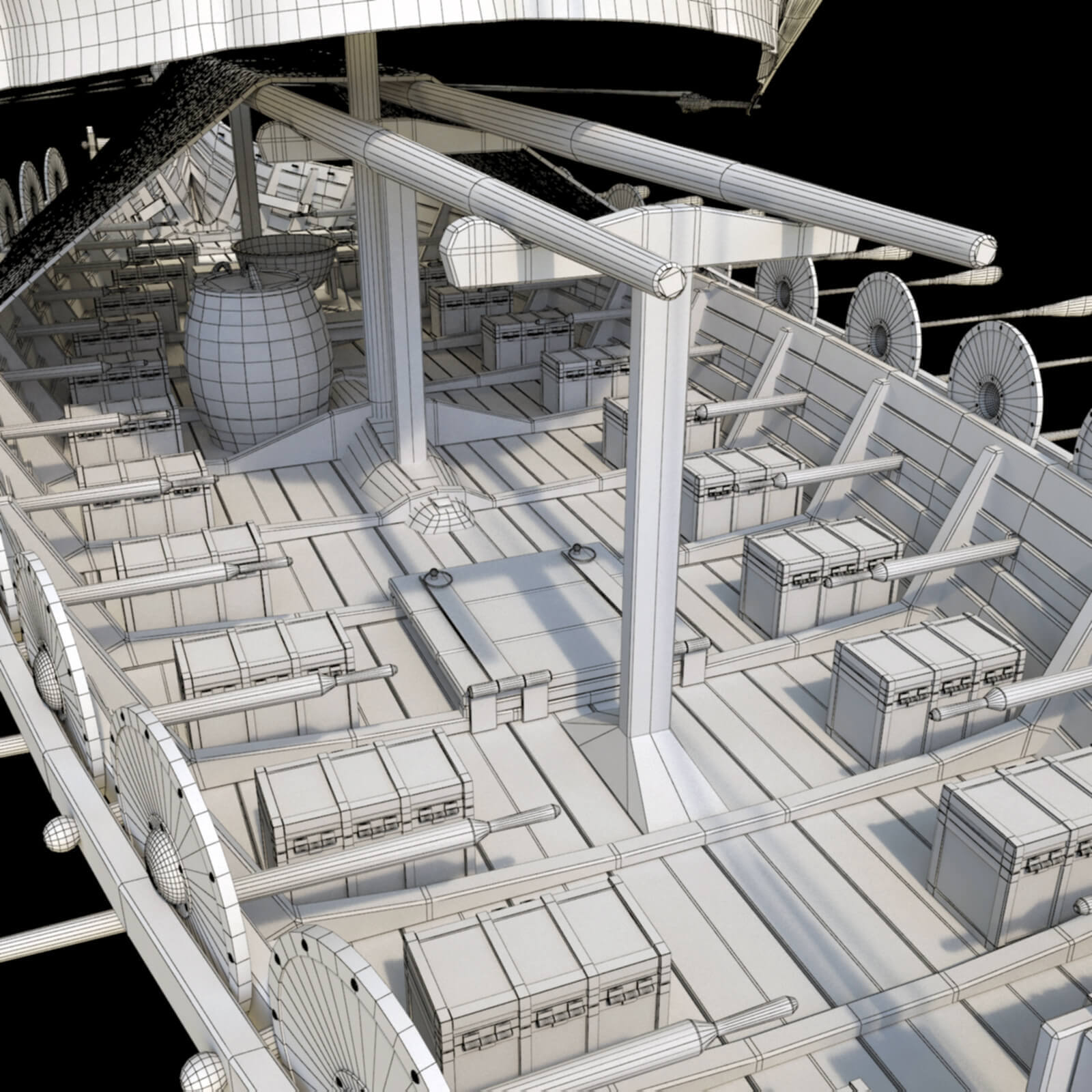 Viking Ship Drakkar - 3D Model by Nicu_Tepes