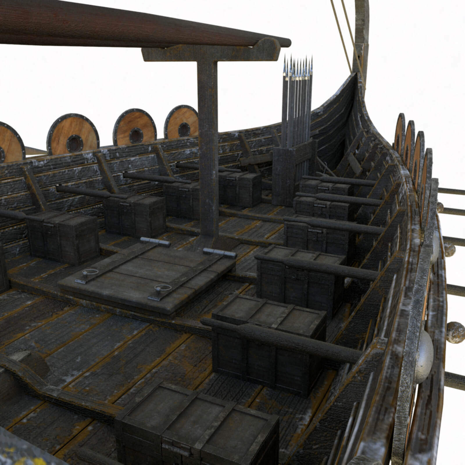 Viking Ship Drakkar - 3D Model by Nicu_Tepes