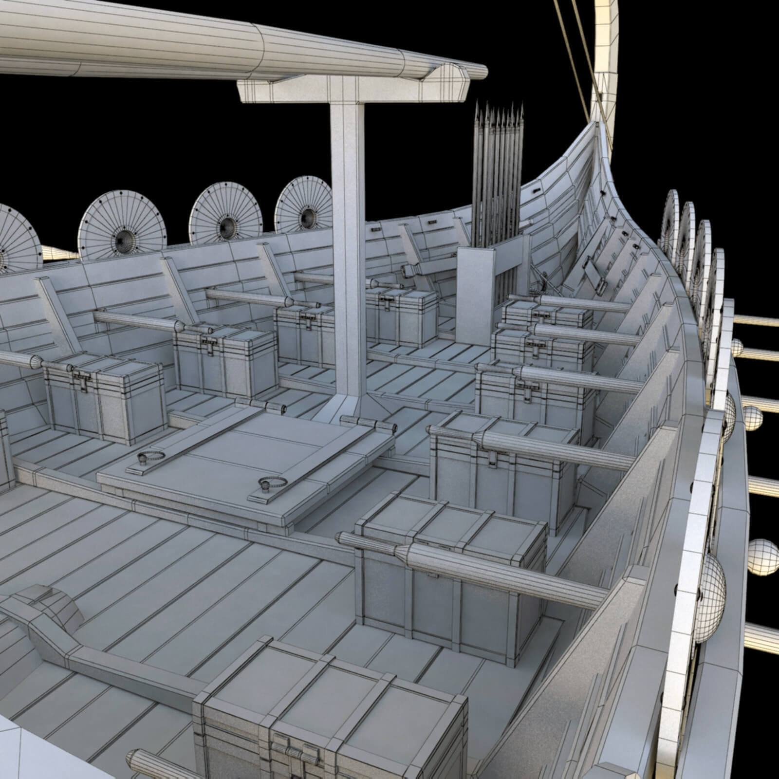 Viking Ship Drakkar - 3D Model by Nicu_Tepes