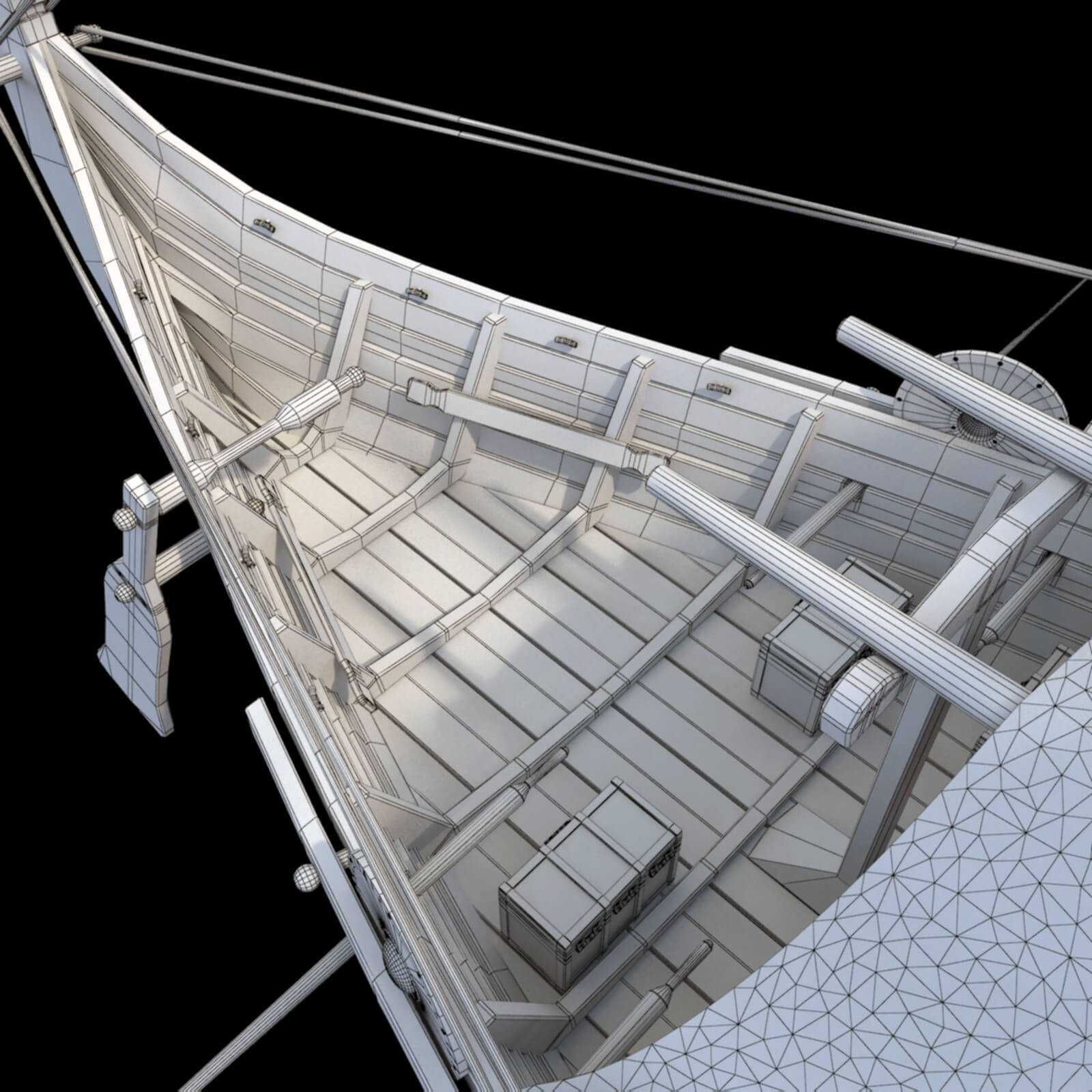 Viking Ship Drakkar - 3D Model by Nicu_Tepes