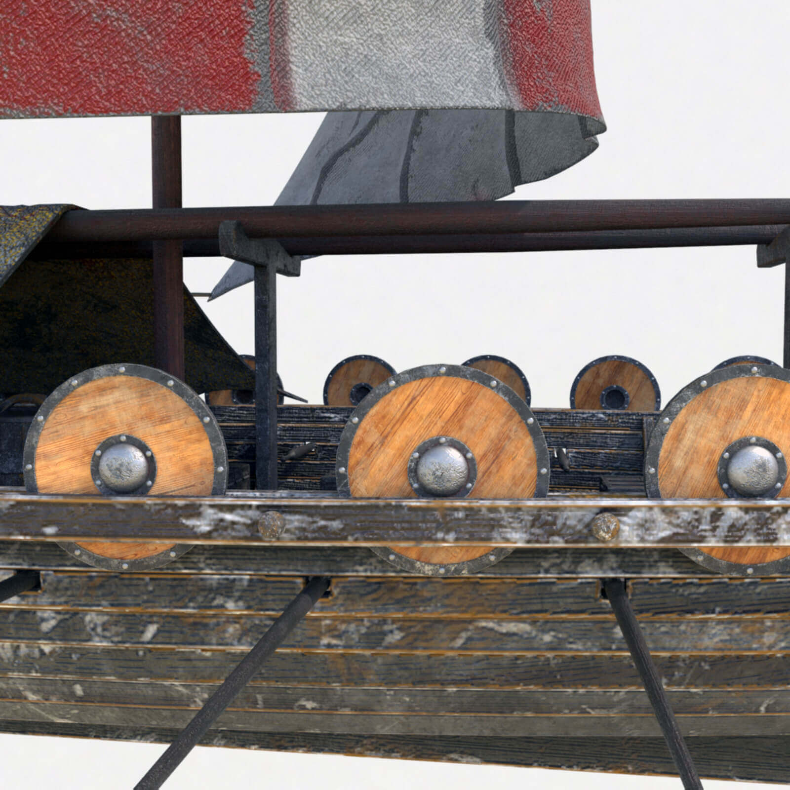 Viking Ship Drakkar - 3D Model by Nicu_Tepes