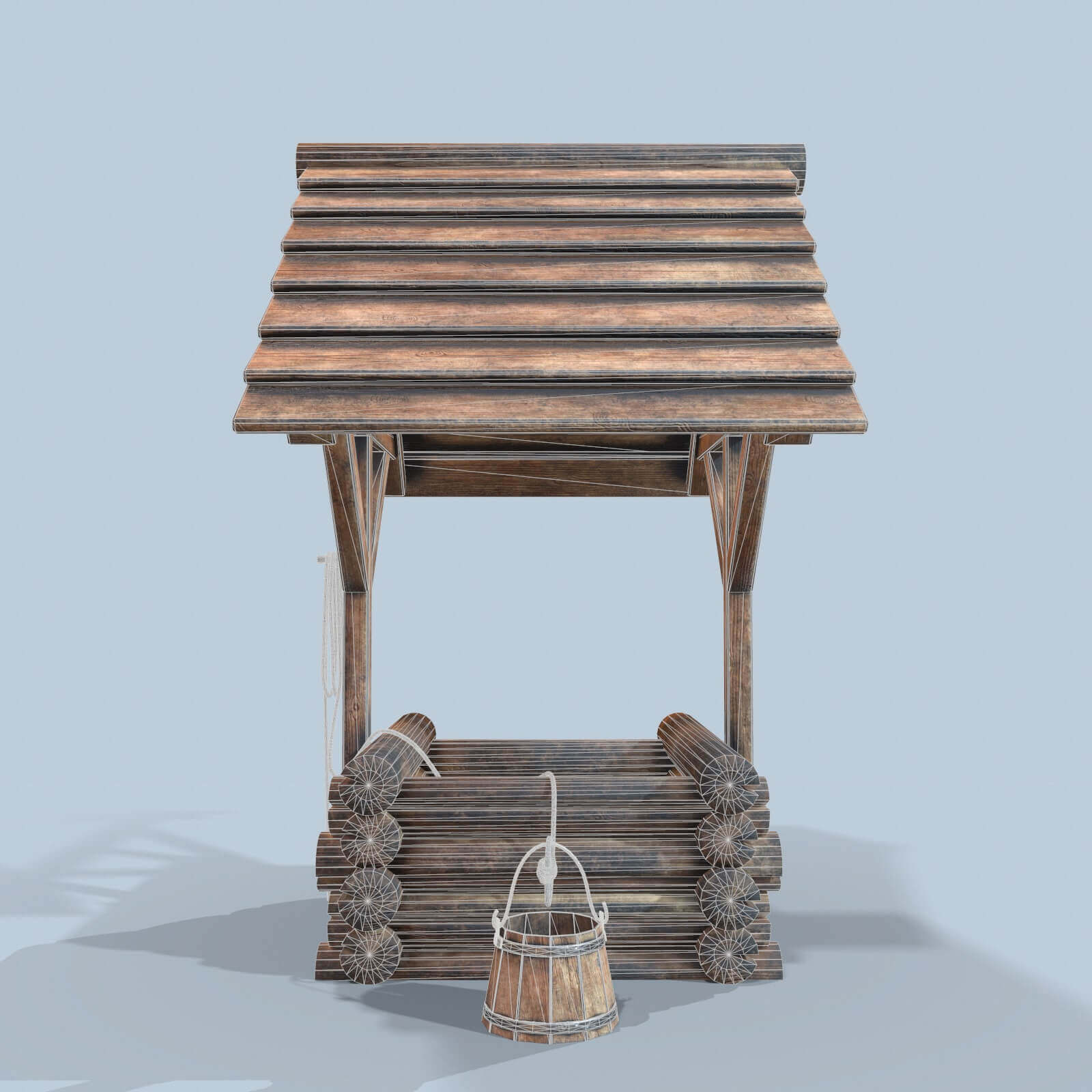 Wooden Well - Free 3D Model by Nicu_Tepes