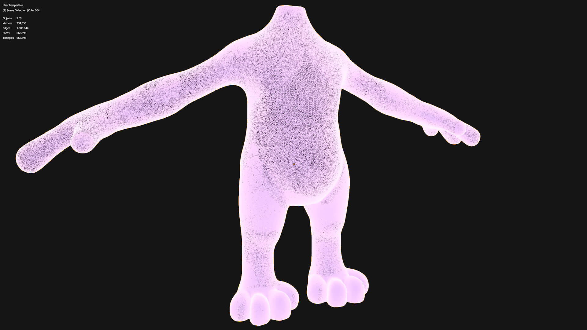 Stylized Cartoon Character Base Mesh - Free 3D Model by Nik Fiorentino