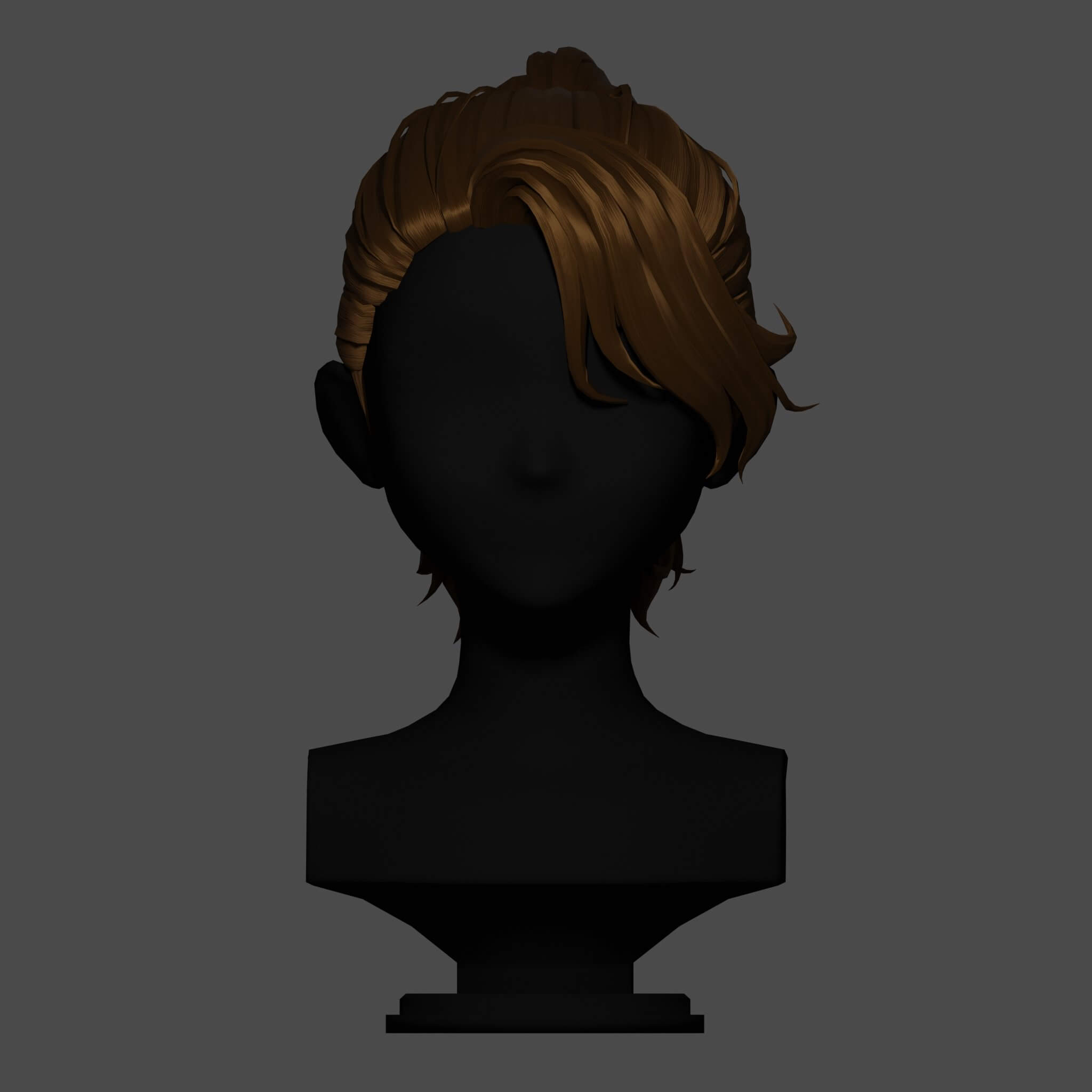 Stylized Hair V3 - 3D Model by Nik284