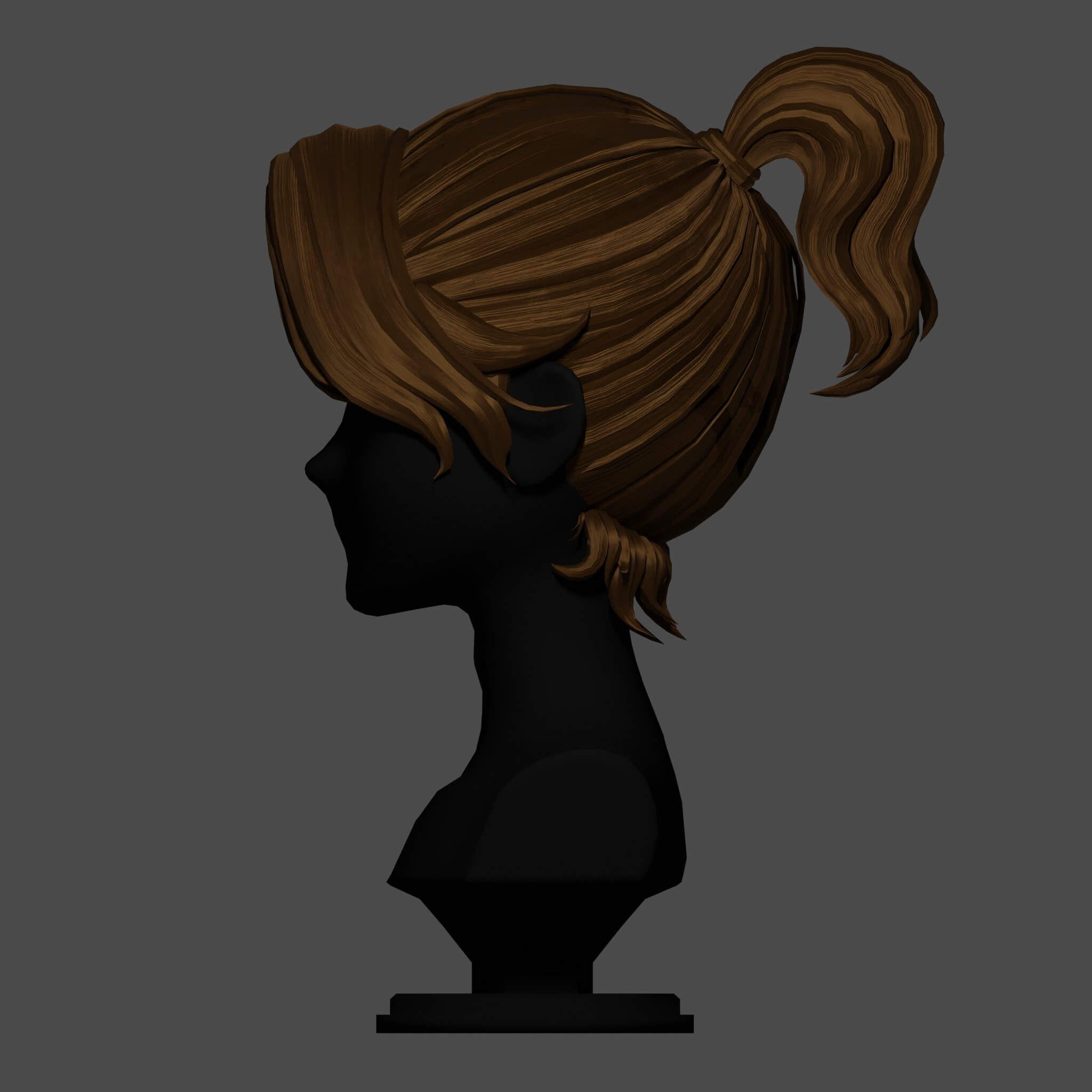 Stylized Hair V3 - 3D Model by Nik284